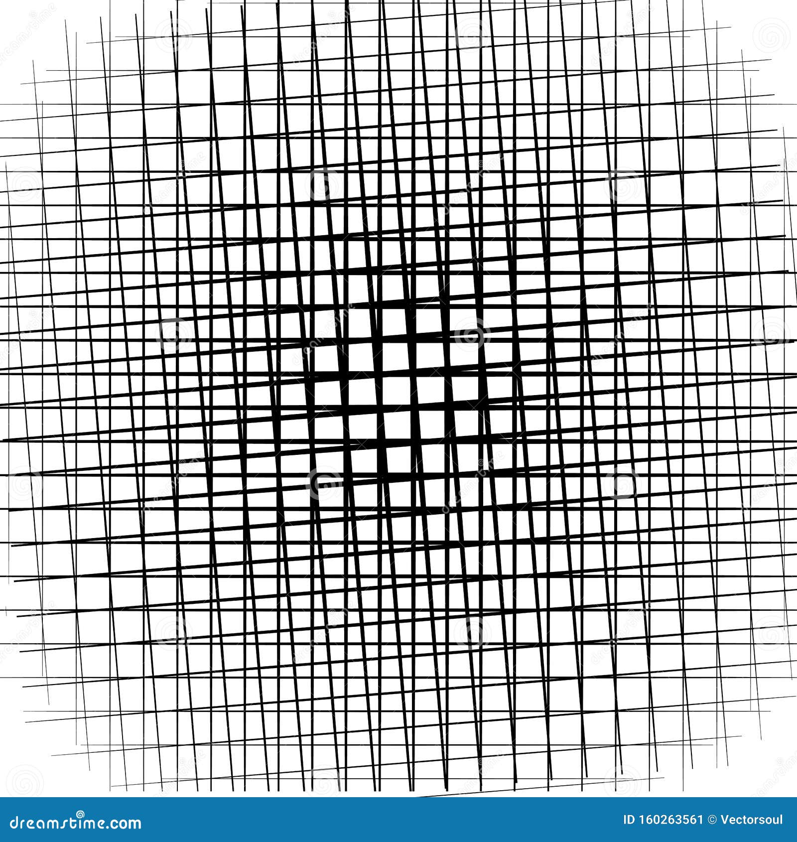 Random, Irregular Lines Grid, Mesh. Abstract Geometric Background ...