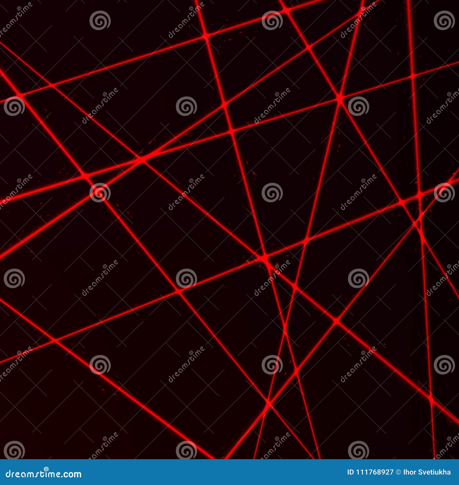 Random Red Laser Mesh. Security Red Beams. Vector Illustration Isolated ...