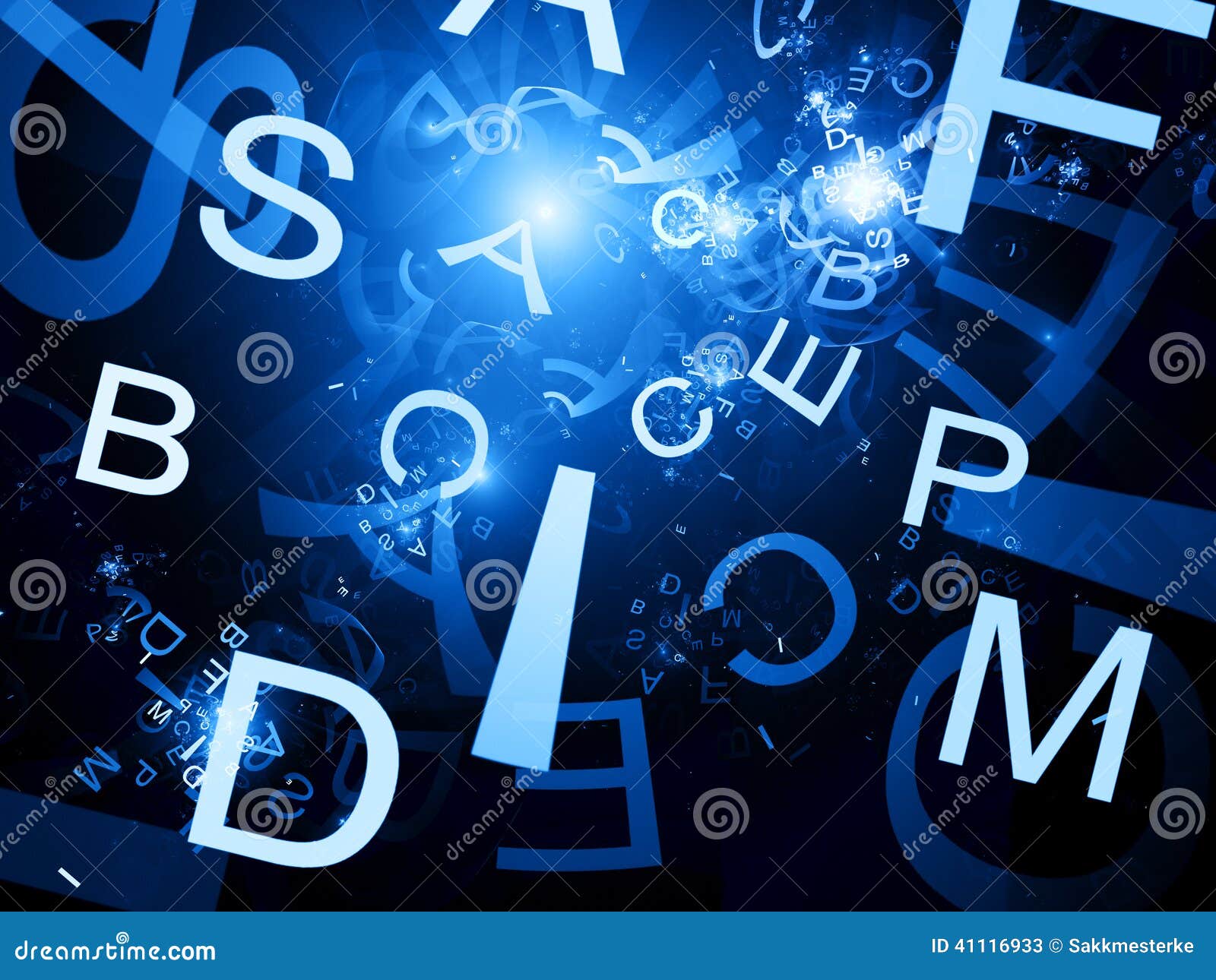 Random Letters Fractal Abstract Background Stock Illustration ...