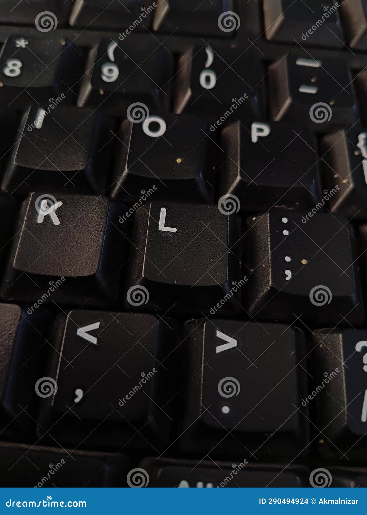 Random Letters and Numbers on Black Keyboard Stock Photo - Image of ...