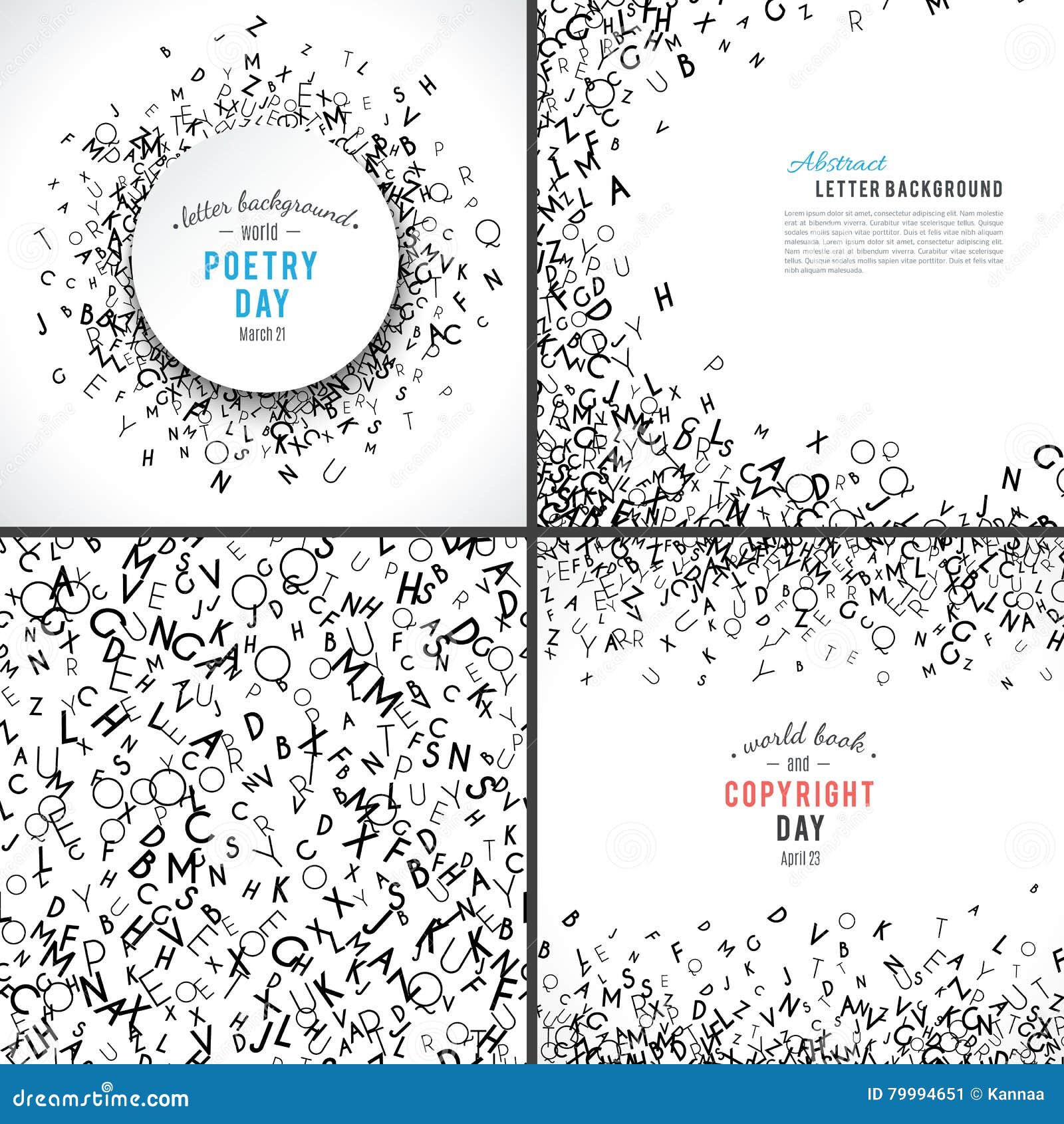 Random Letters Seamless Pattern Stock Vector - Illustration of backdrop ...