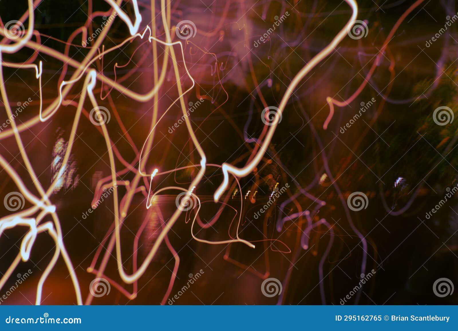Random Light Trace Patterns Stock Image - Image of squiggle, painting ...