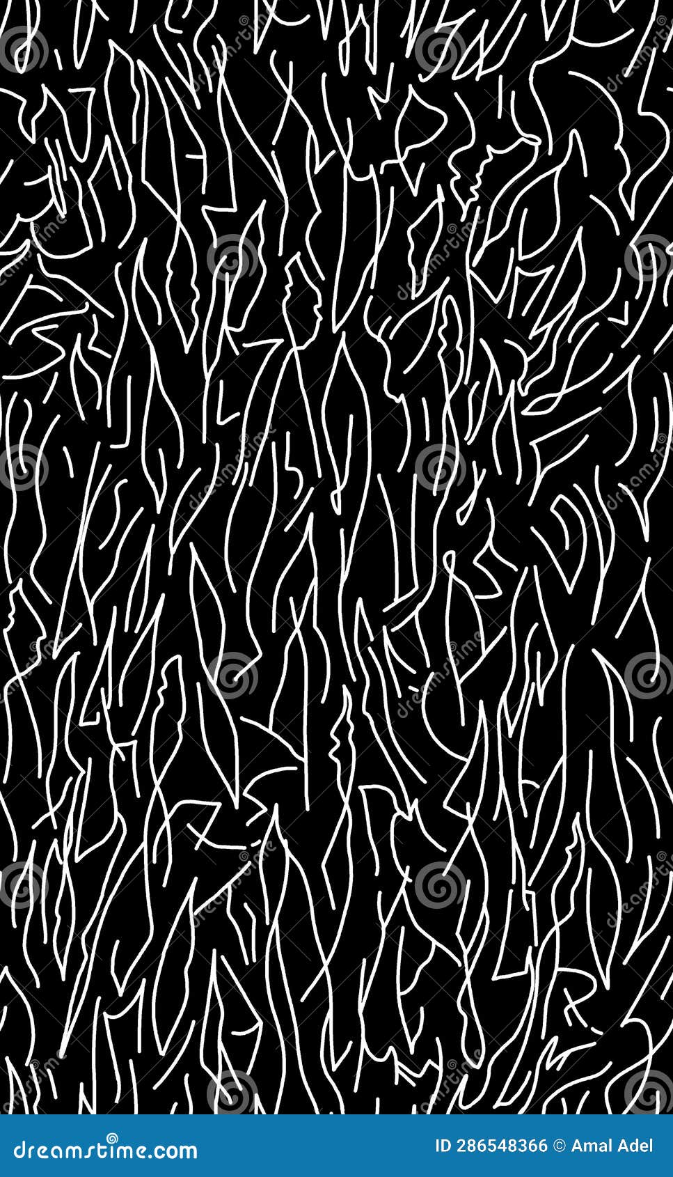 Random Lines Black and White Make Repeated Pattern Stock Illustration ...