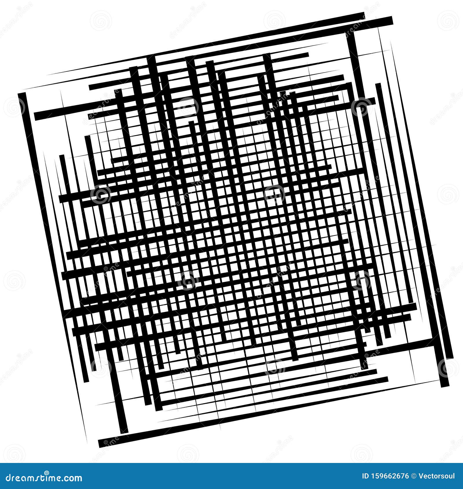 Random Lines Grid, Mesh. Dynamic, Irregular Overlap, Intersect Lines ...