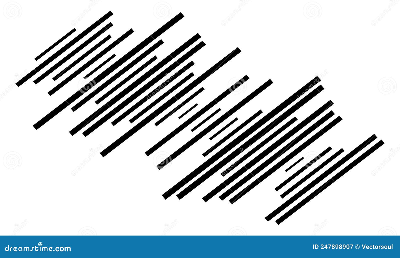 Random Lines, Stripes Streak Element Stock Vector - Illustration of ...