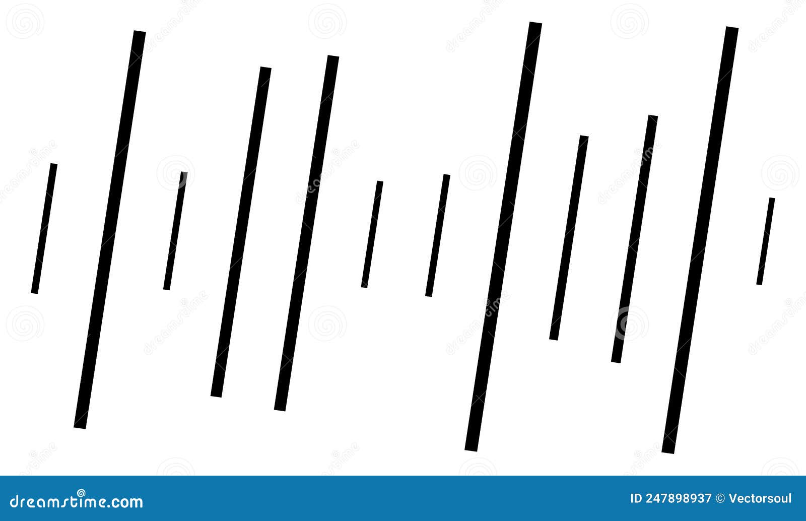 Random Lines, Stripes Streak Element Stock Vector - Illustration of ...