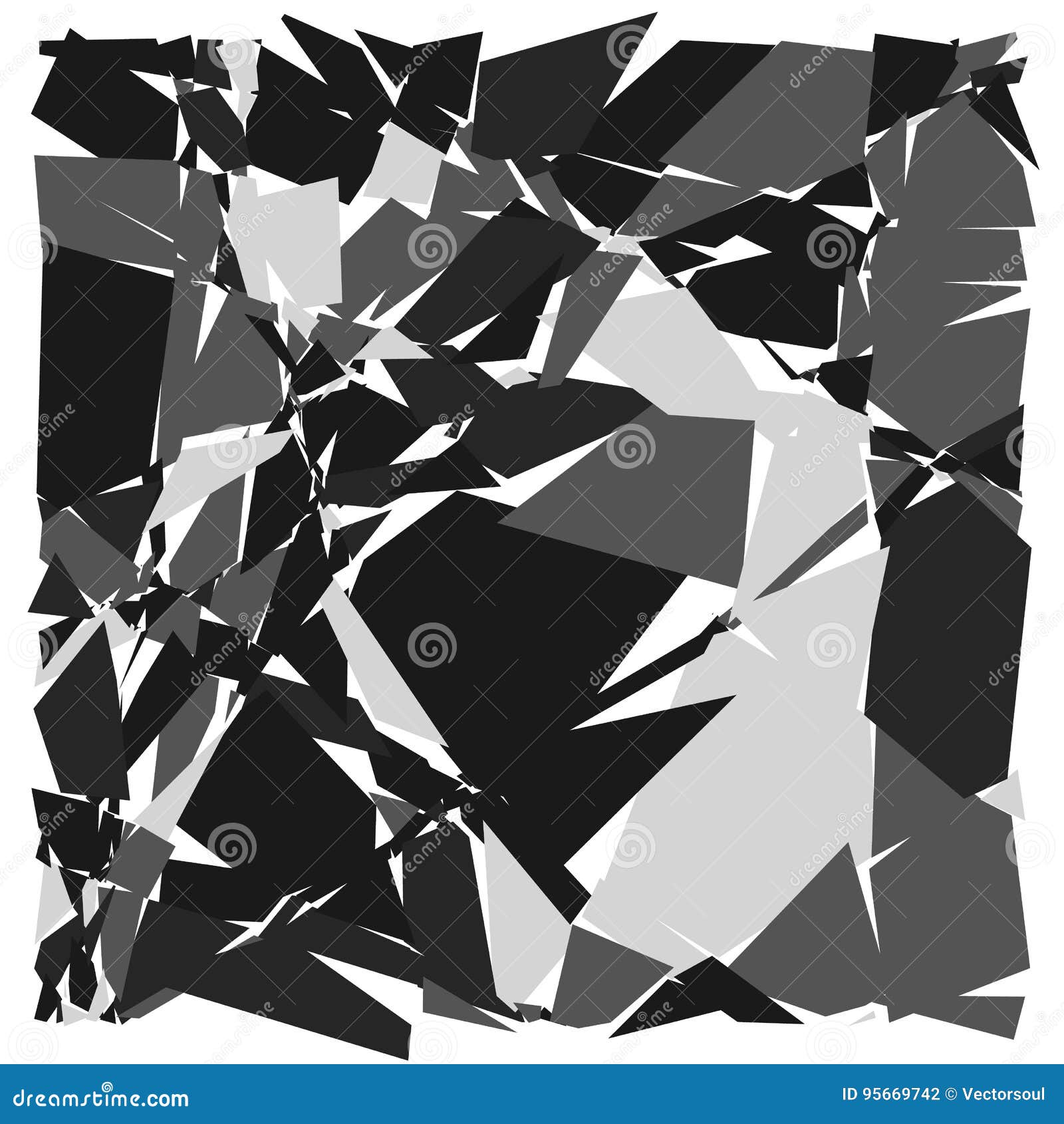 Random Mosaic. Irregular Cobblestone Geometric Pattern Stock Vector ...