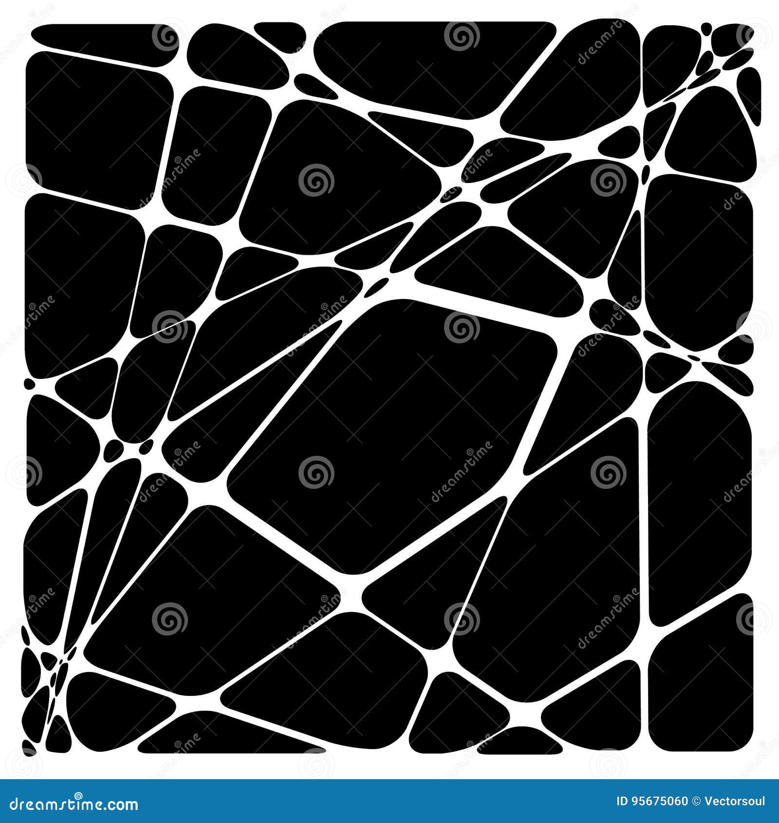 Random Mosaic. Irregular Cobblestone Geometric Pattern Stock Vector ...