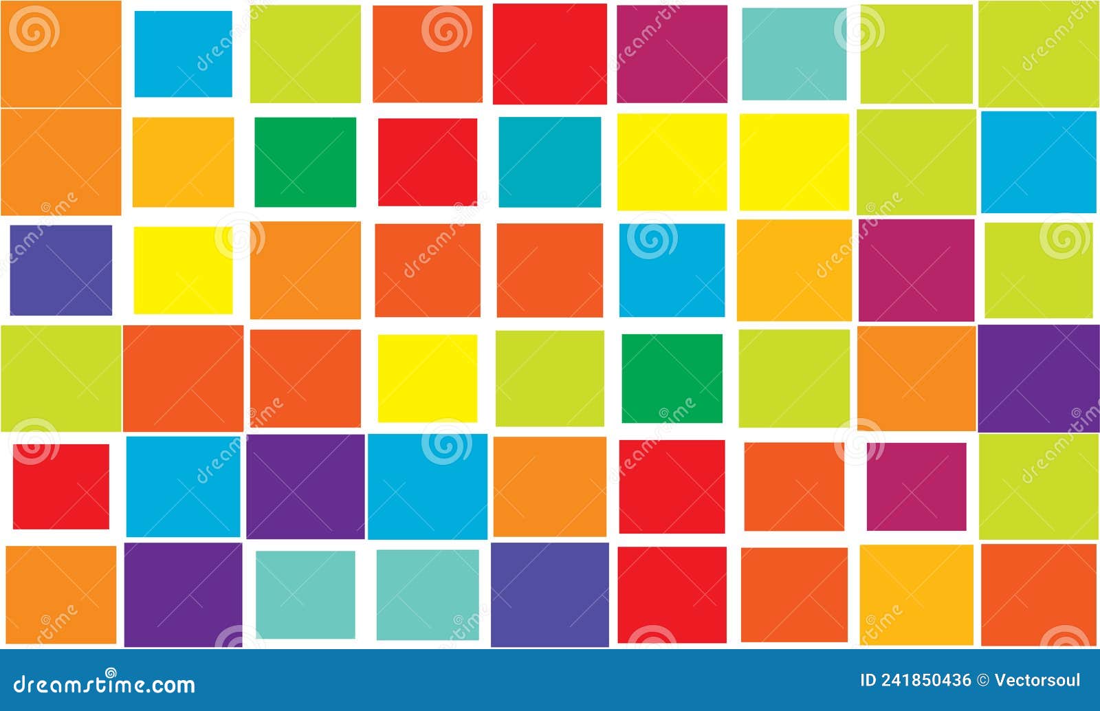 Random Mosaic Square Tiles Seamless, Repeatable Cubism Pattern, Texture ...