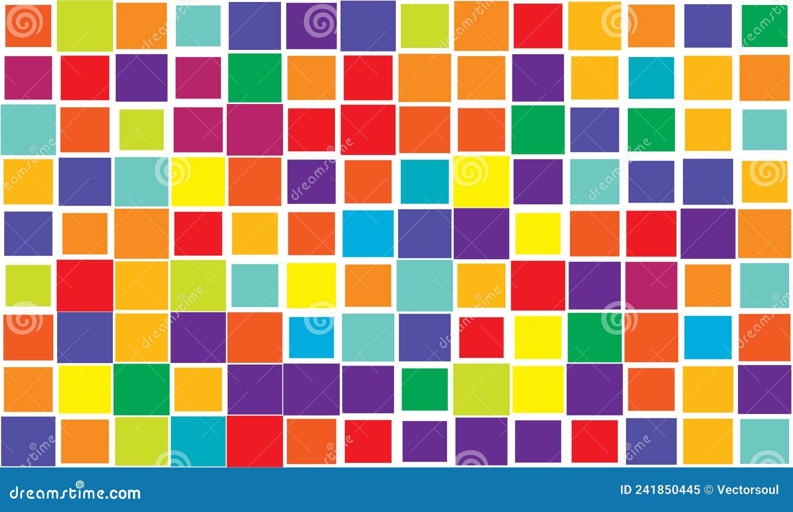 Random Mosaic Square Tiles Seamless, Repeatable Cubism Pattern, Texture ...