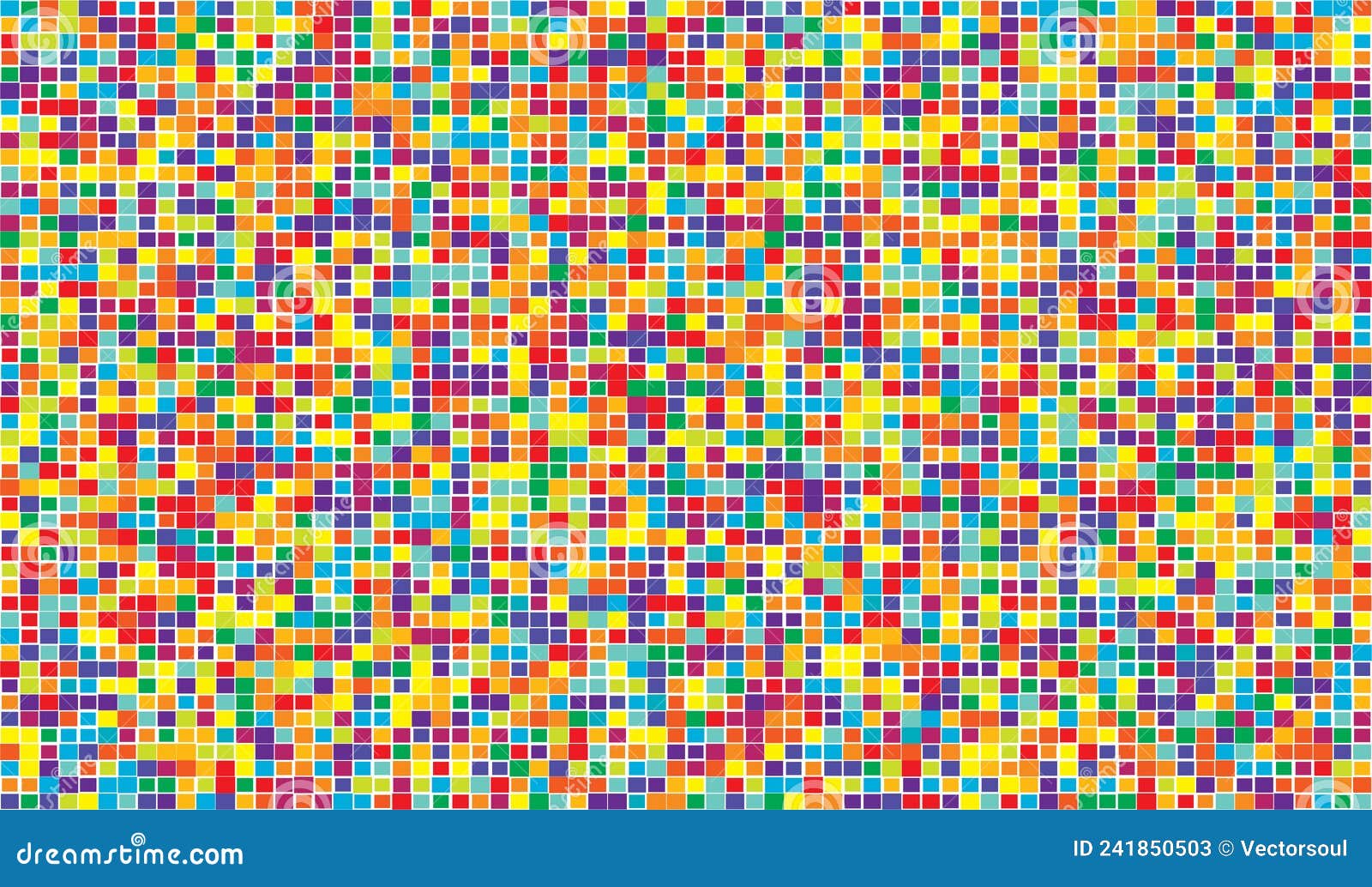 Random Mosaic Square Tiles Seamless, Repeatable Cubism Pattern, Texture ...