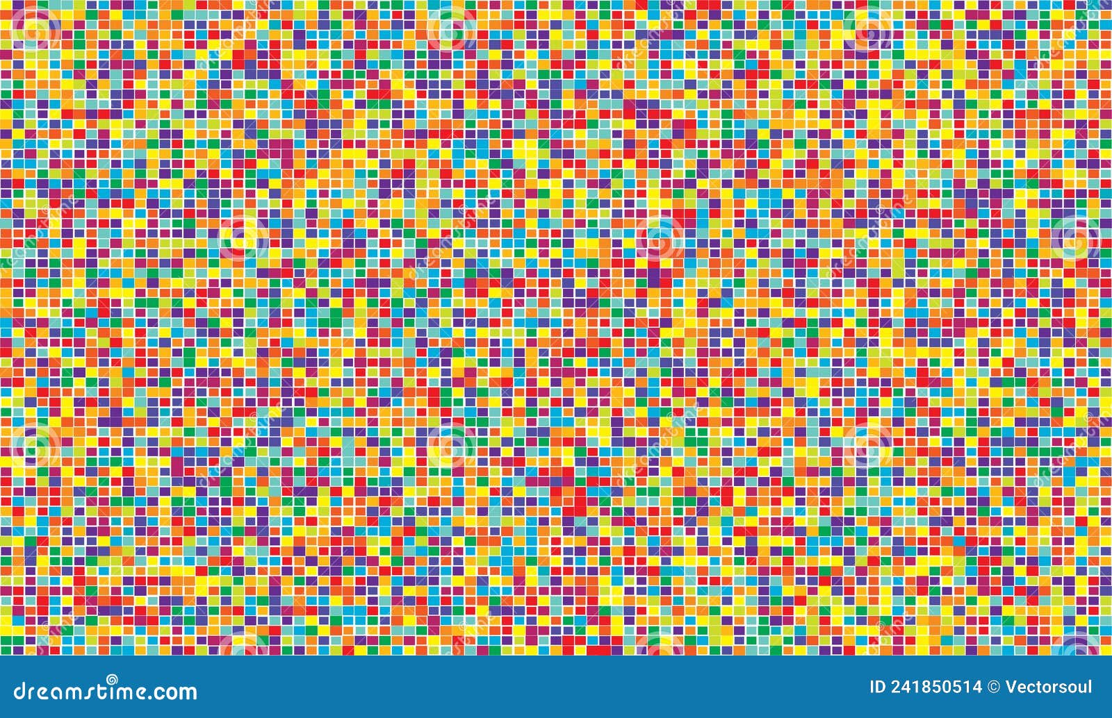 Random Mosaic Square Tiles Seamless, Repeatable Cubism Pattern, Texture ...