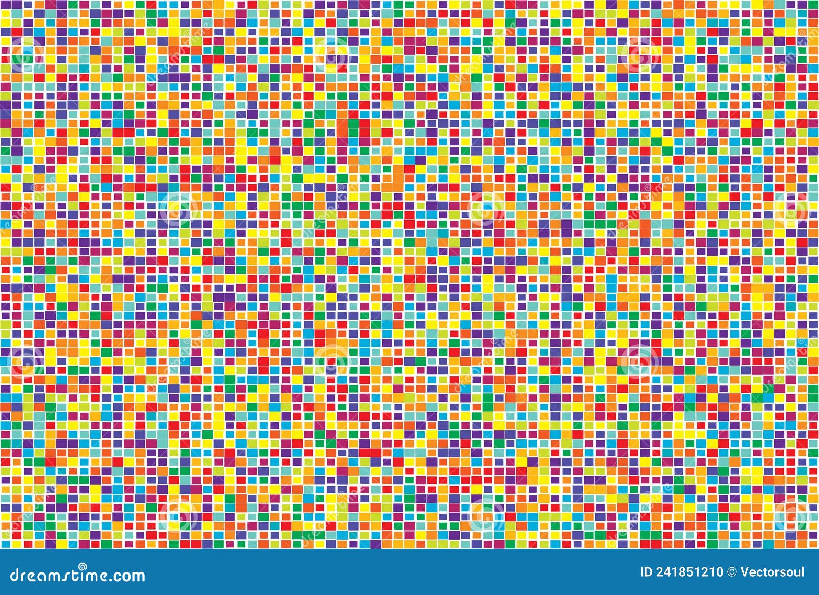 Random Mosaic Square Tiles Seamless, Repeatable Cubism Pattern, Texture ...