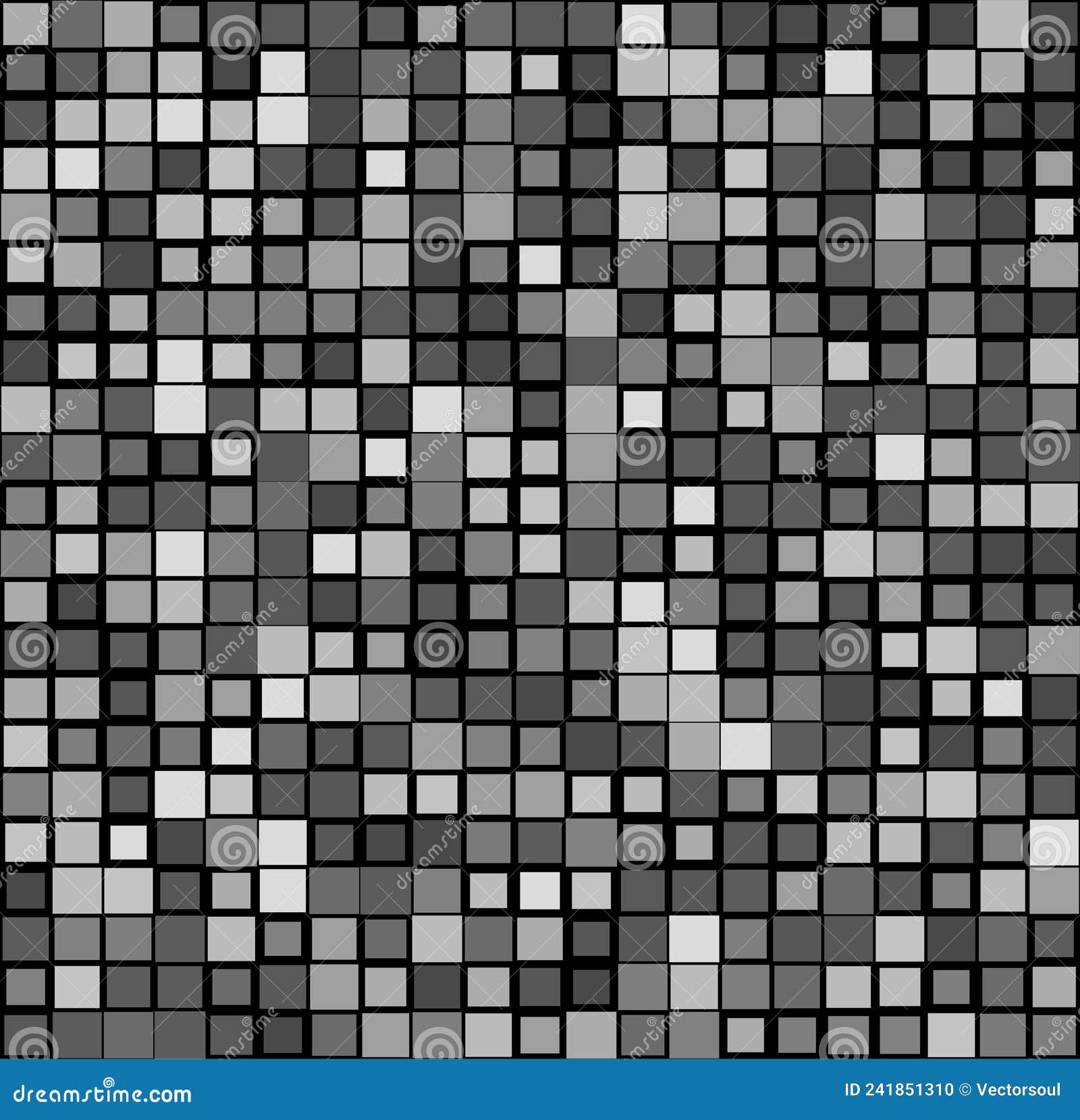 Random Mosaic Square Tiles Seamless, Repeatable Cubism Pattern, Texture ...