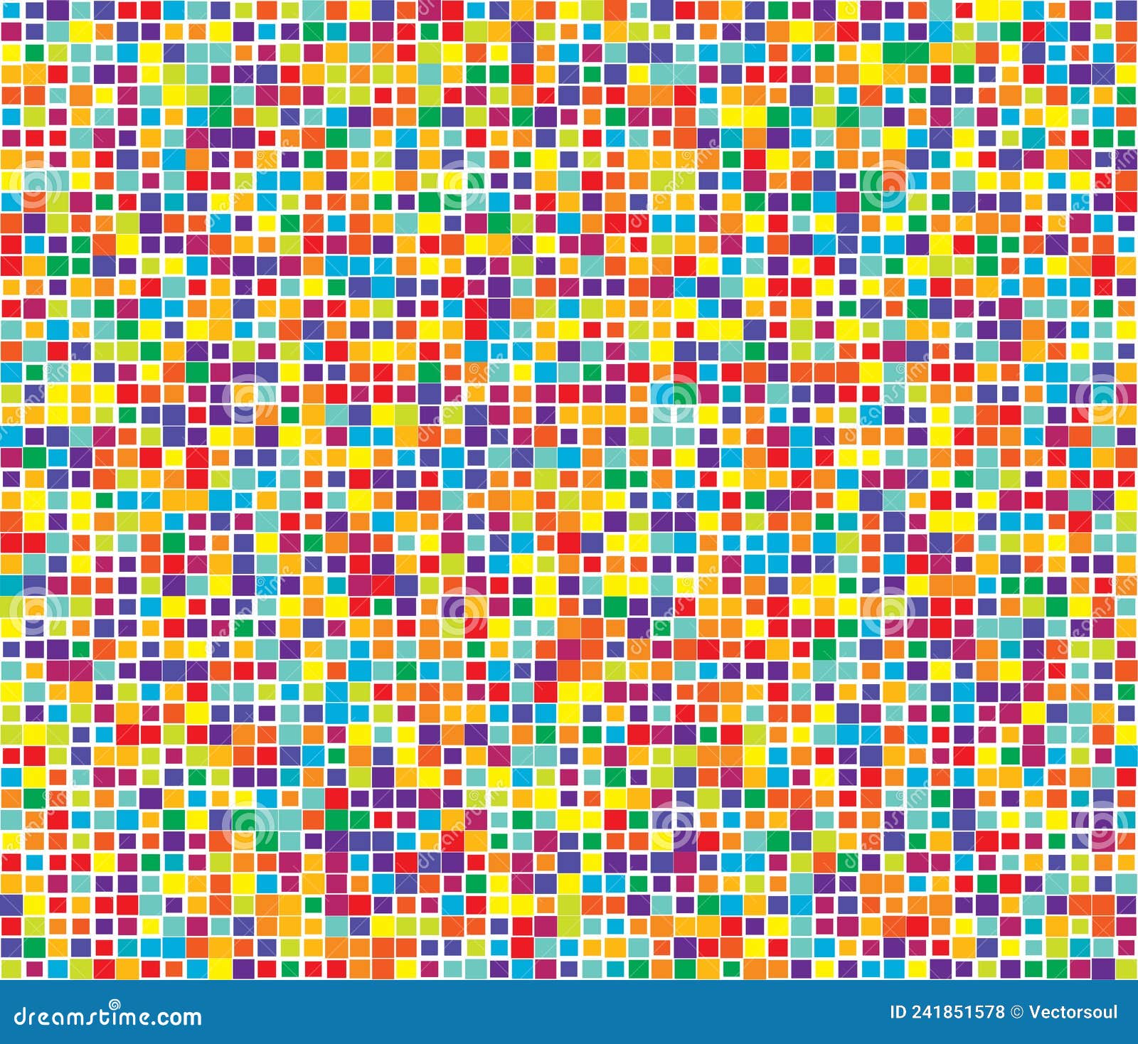 Random Mosaic Square Tiles Seamless, Repeatable Cubism Pattern, Texture ...