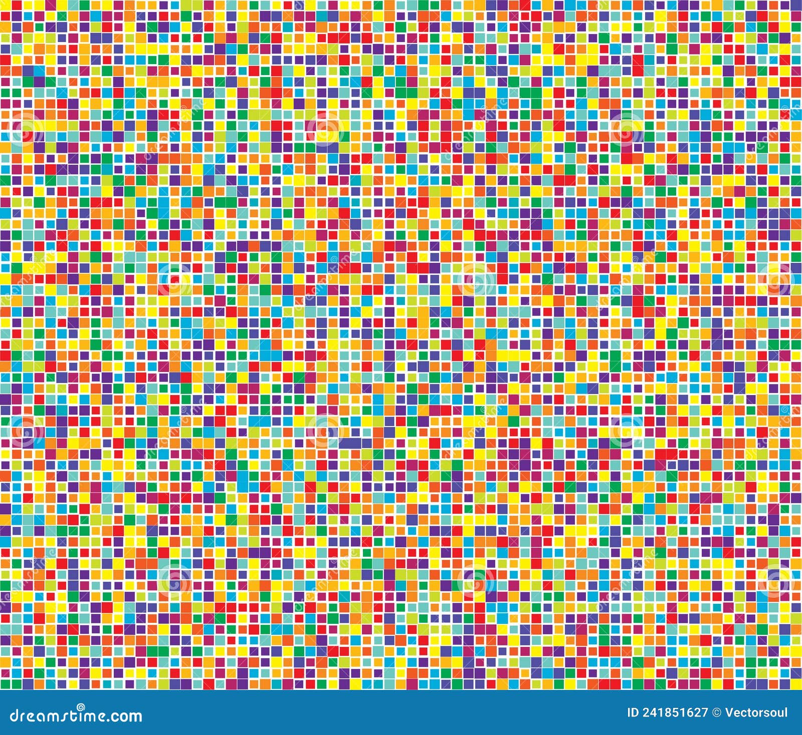 Random Mosaic Square Tiles Seamless, Repeatable Cubism Pattern, Texture ...