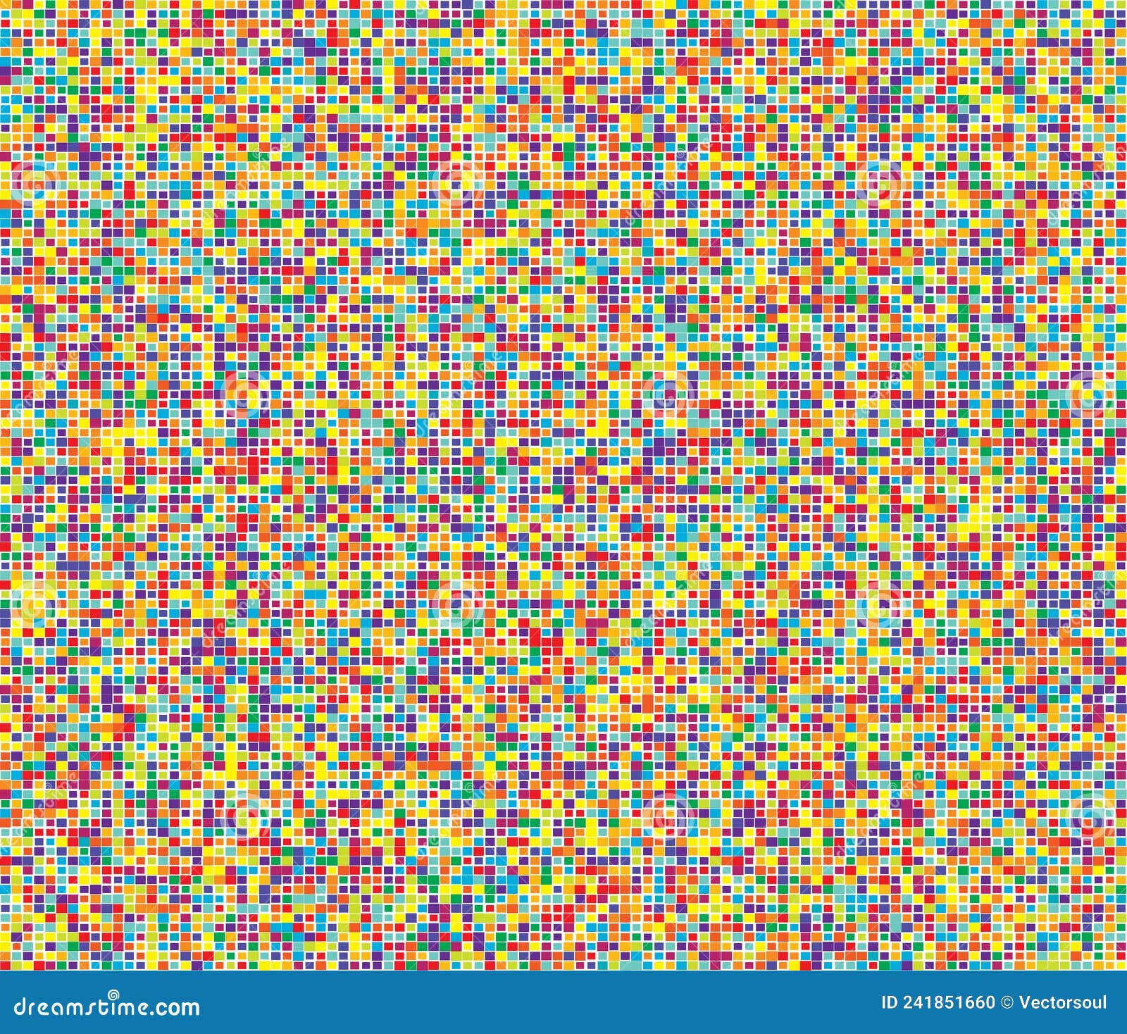 Random Mosaic Square Tiles Seamless, Repeatable Cubism Pattern, Texture ...