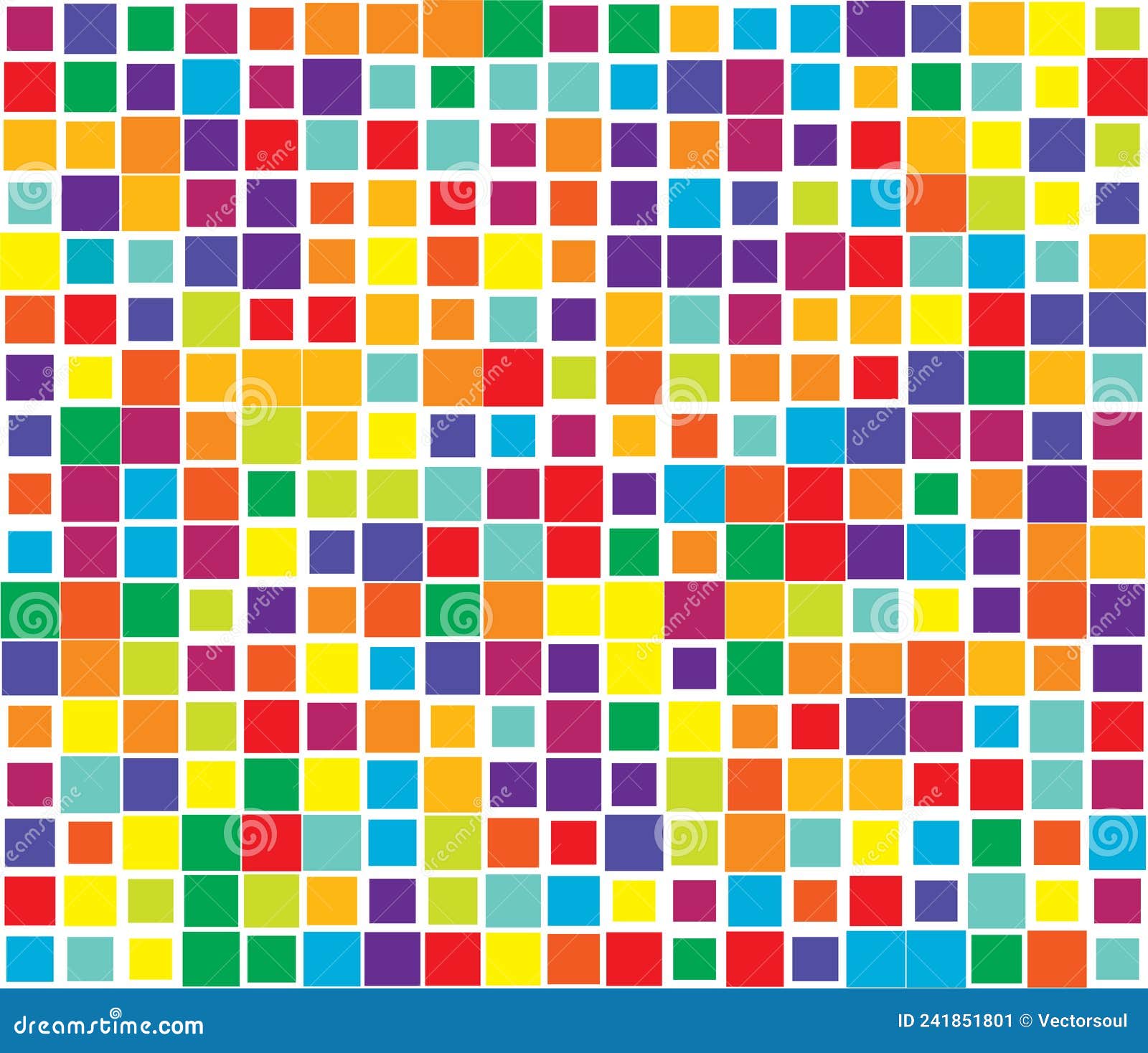 Random Mosaic Square Tiles Seamless, Repeatable Cubism Pattern, Texture ...