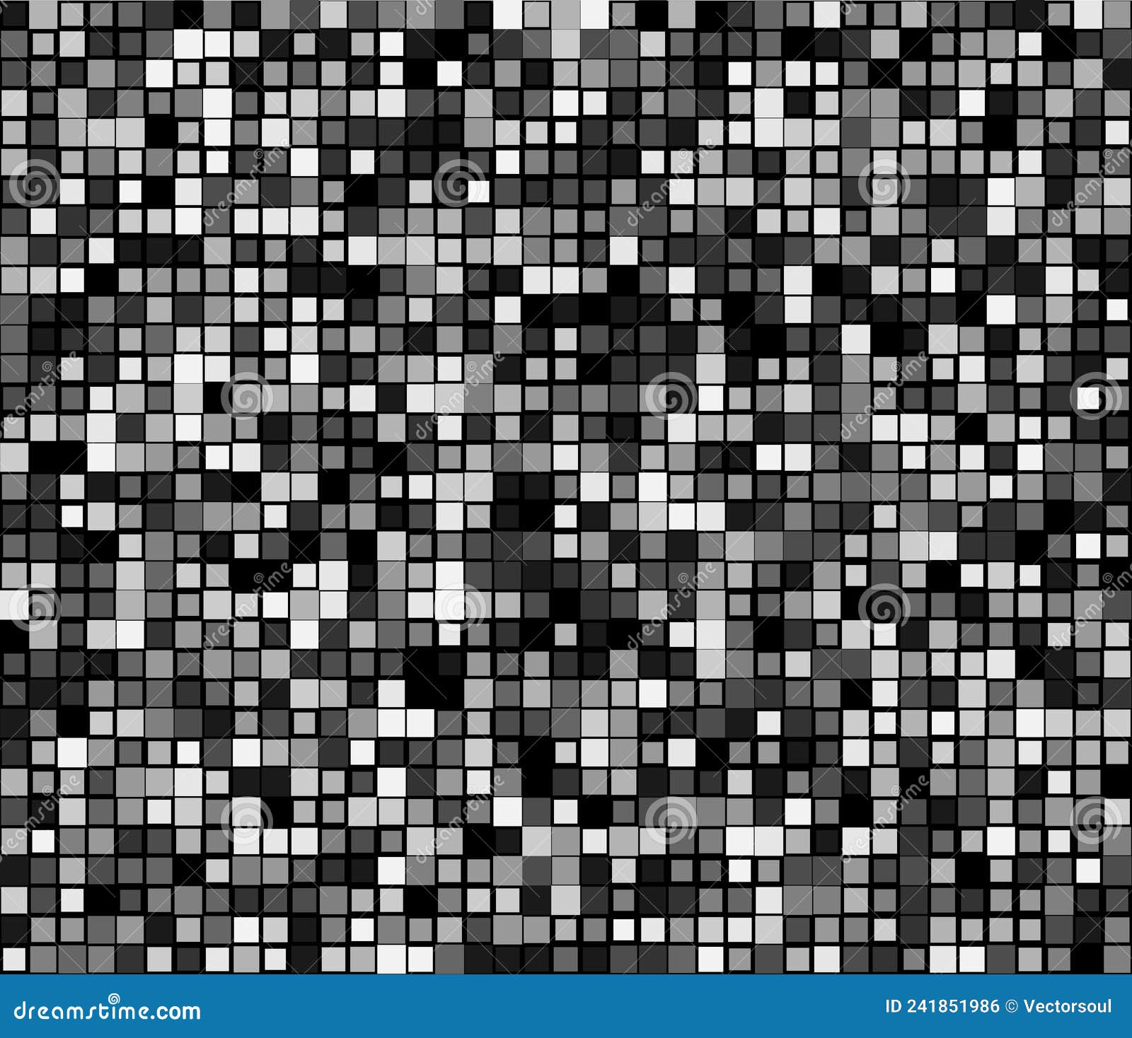 Random Mosaic Square Tiles Seamless, Repeatable Cubism Pattern, Texture ...
