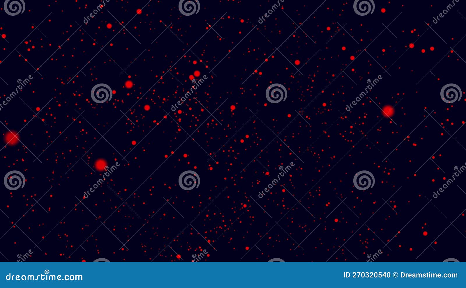Random Movement of 4k Motion Graphics Points. Red Dots on a Black ...