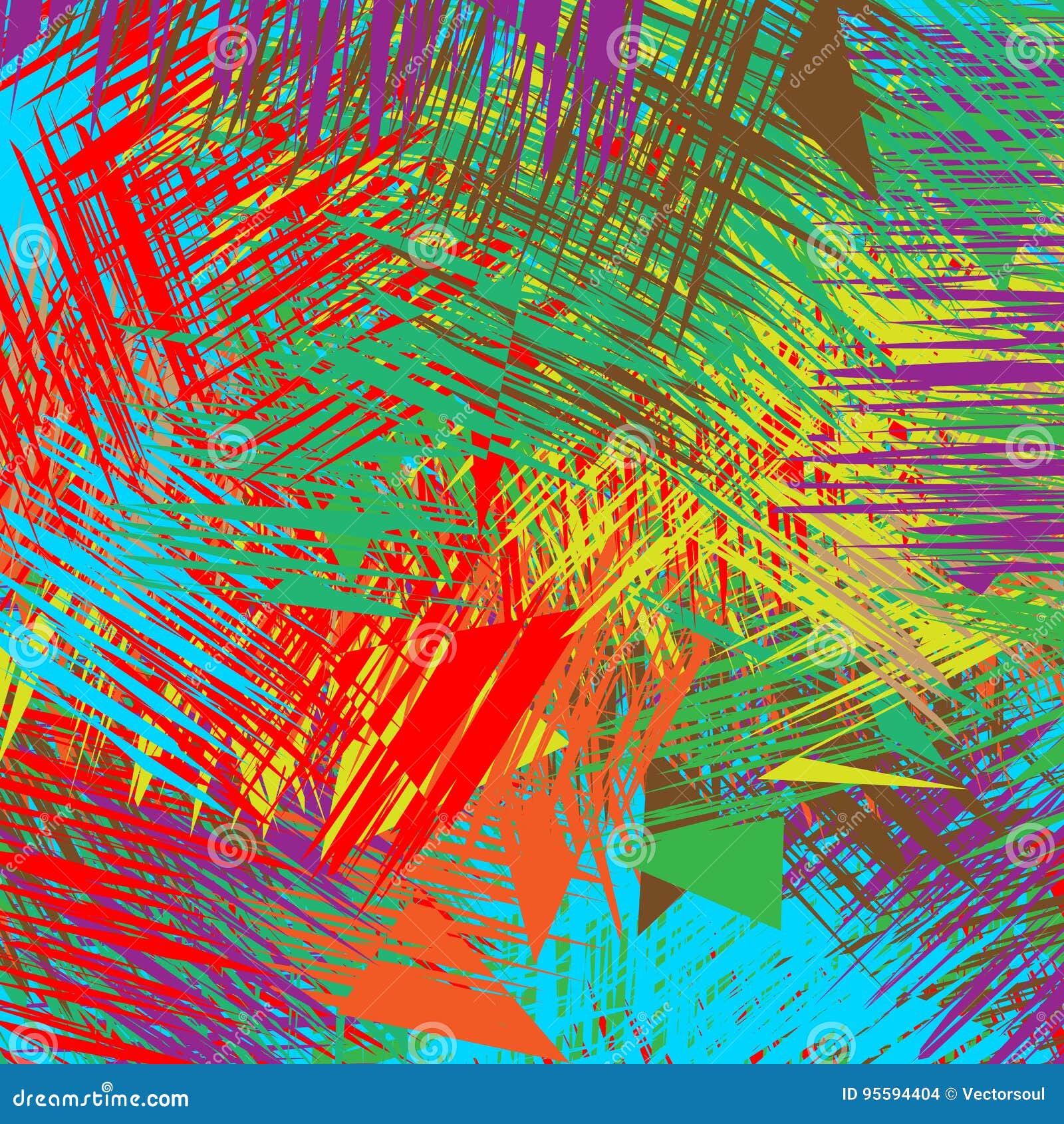 Random Multicolor Element Abstract Geometric Illustration Stock Vector ...