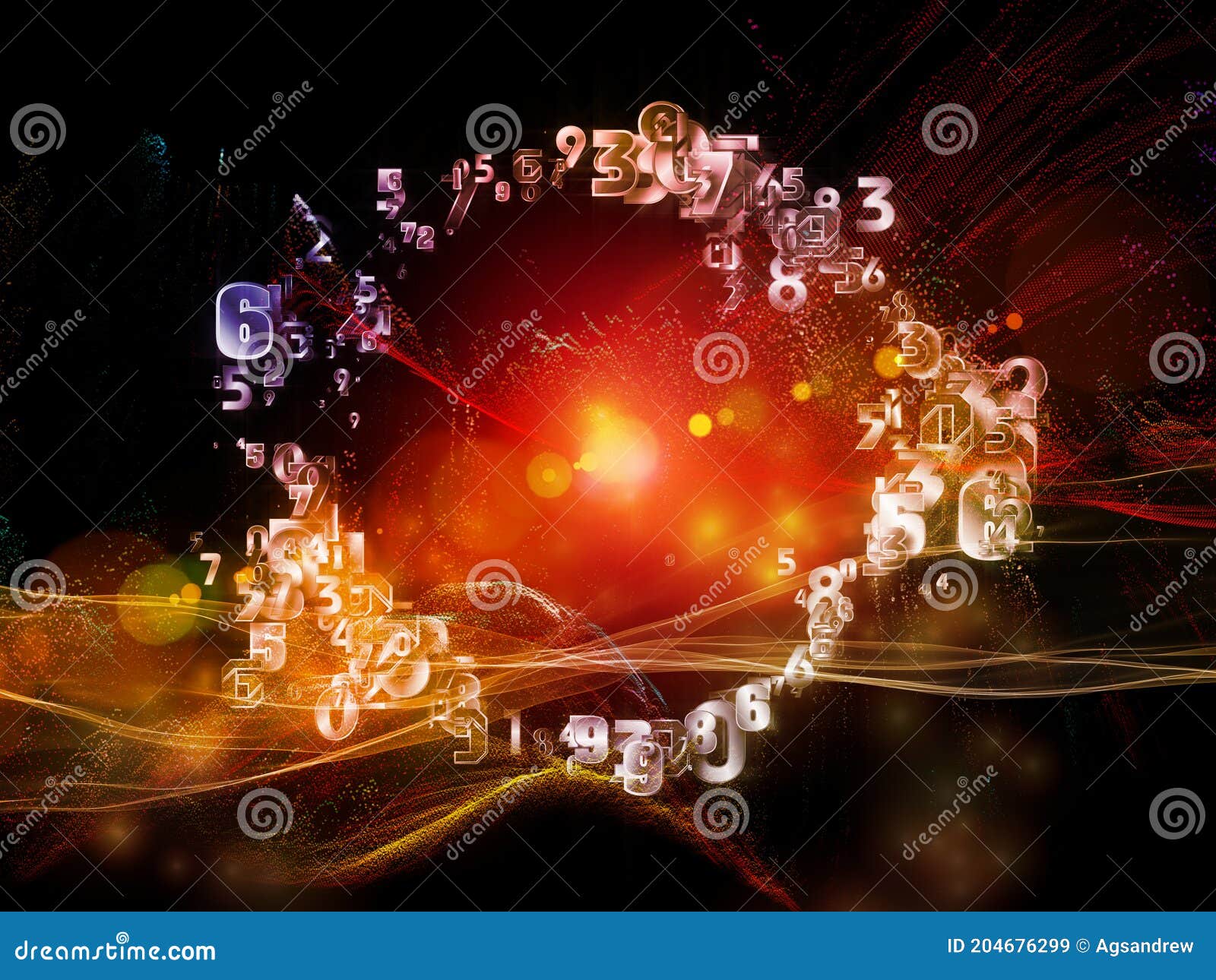 Random Number Generator stock illustration. Illustration of number ...