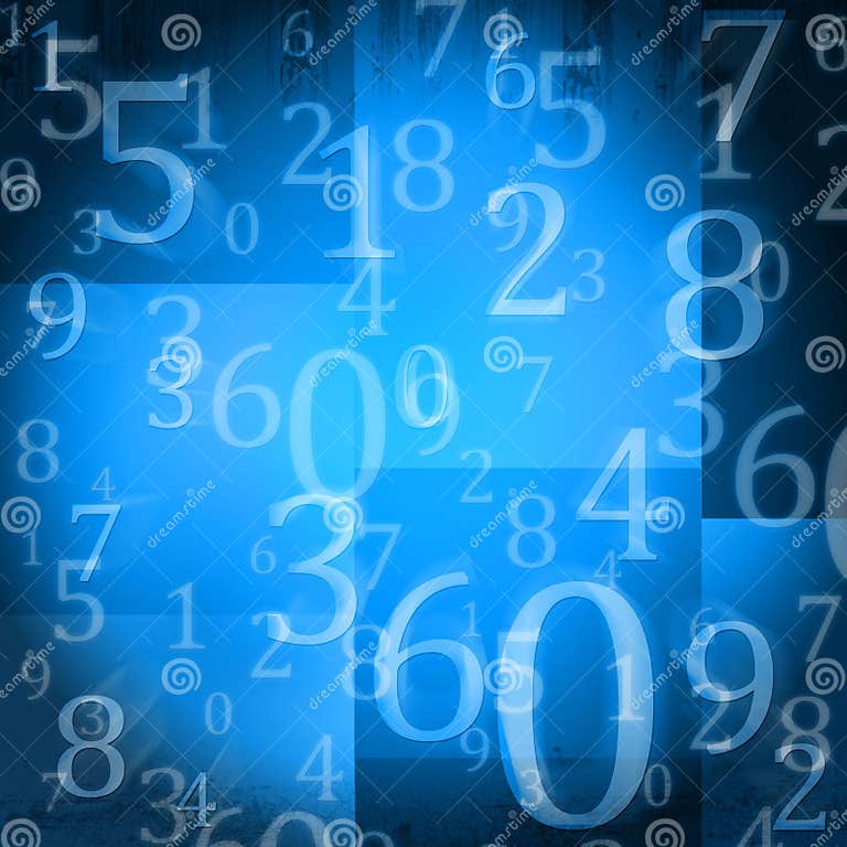 Random numbers stock illustration. Illustration of numbers - 21582007