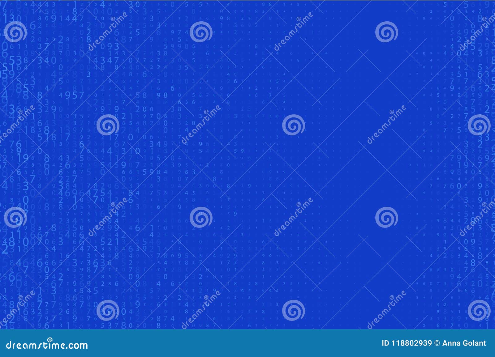 Random Numbers 0 And 1 Background In A Matrix Style Binary Code Pattern Abstract Digital