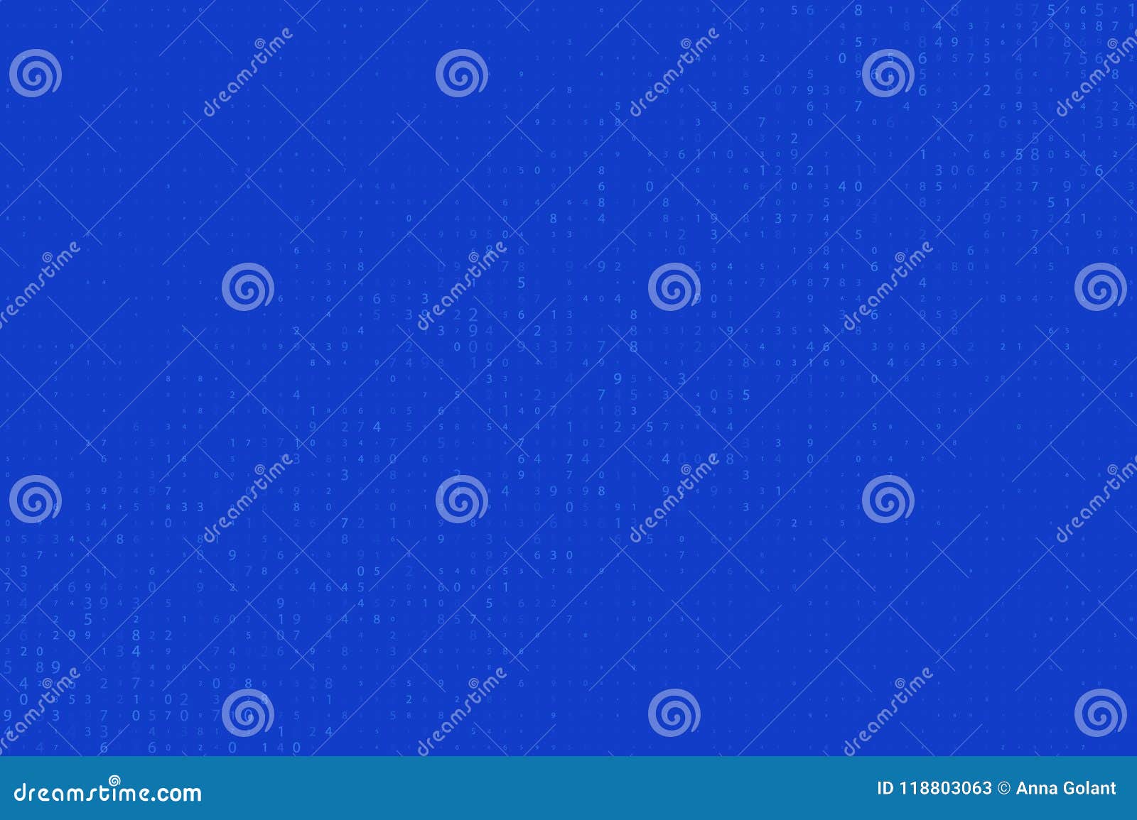 Random Numbers 0 And 1 Background In A Matrix Style Binary Code Pattern Abstract Digital