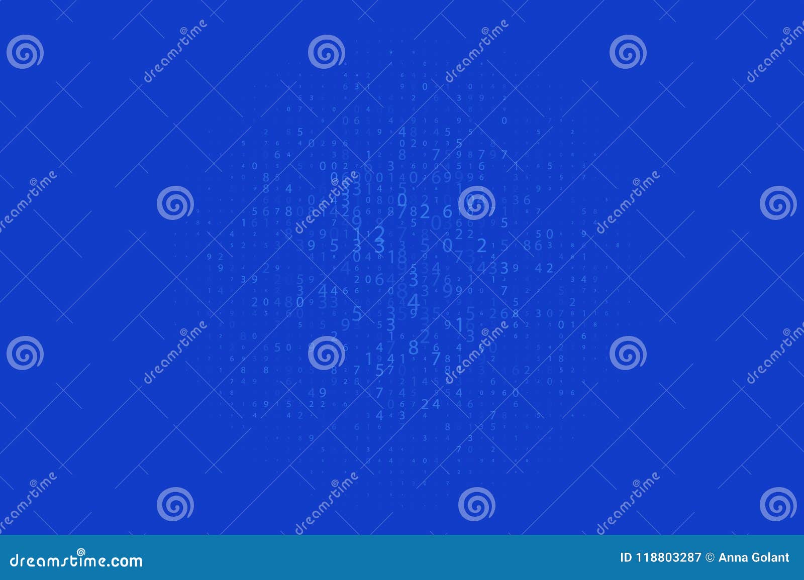 Random Numbers 0 and 1. Background in a Matrix Style. Binary Code Pattern Abstract Digital ...