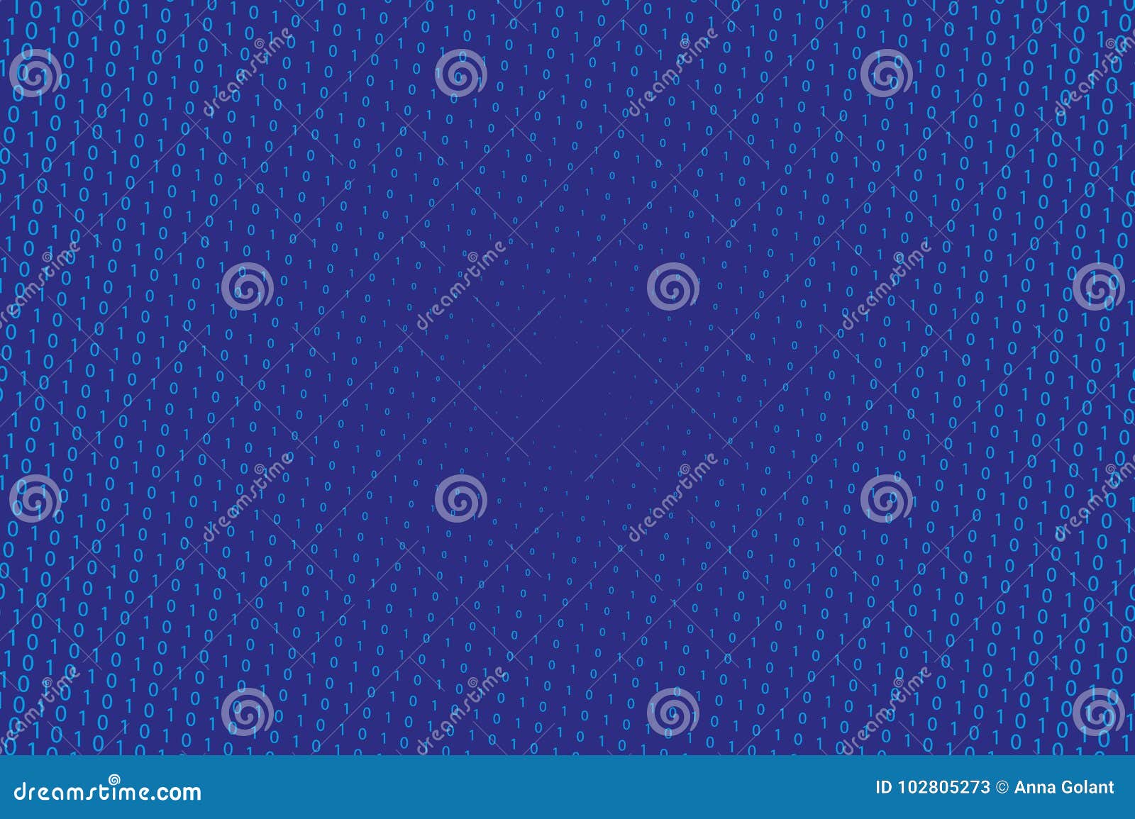 Random Numbers 0 and 1. Background in a Matrix Style. Binary Code Pattern Abstract Digital ...