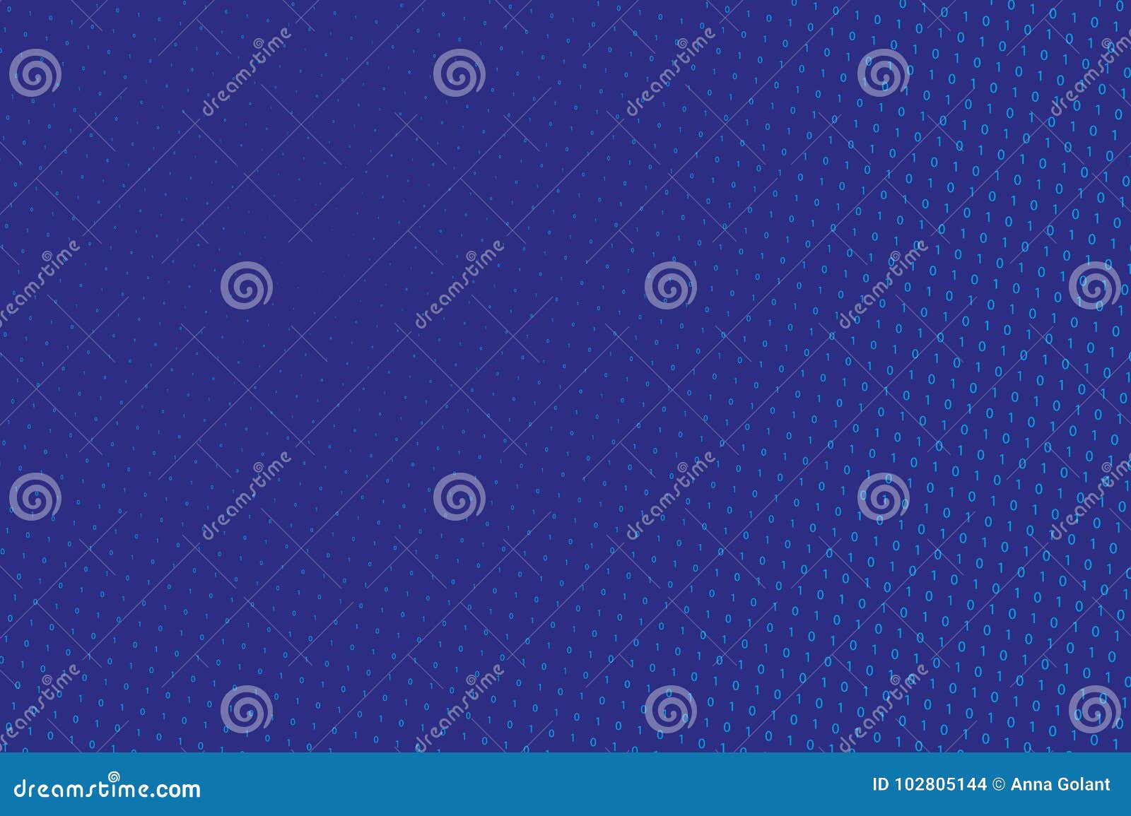 Random Numbers 0 And 1 Background In A Matrix Style Binary Code Pattern Abstract Digital