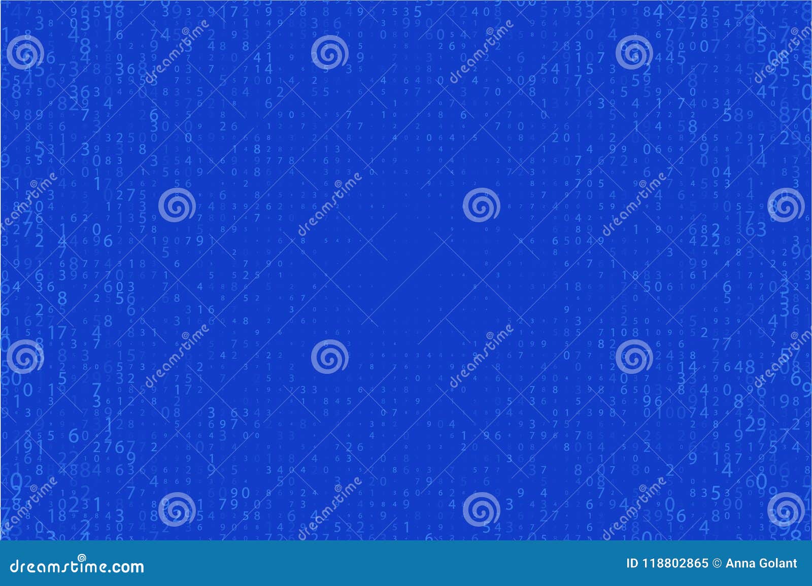 Random Numbers 0 And 1 Background In A Matrix Style Binary Code Pattern Abstract Digital