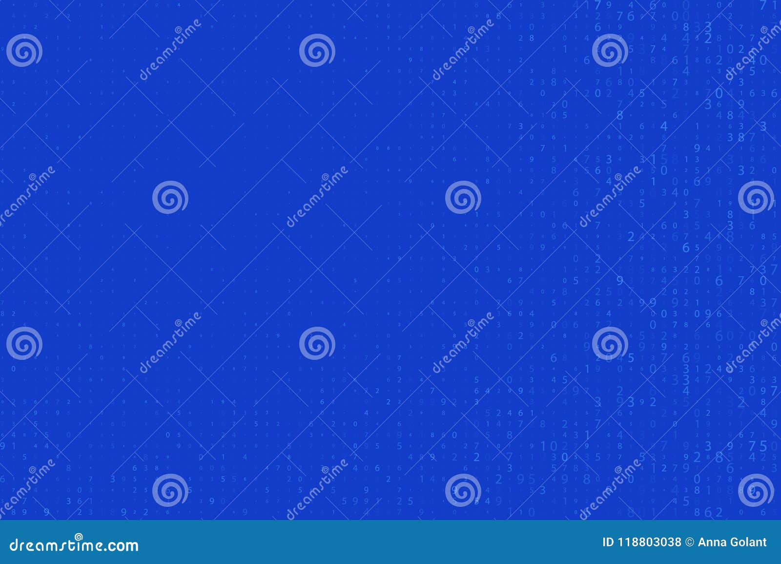 Random Numbers 0 And 1 Background In A Matrix Style Binary Code Pattern Abstract Digital
