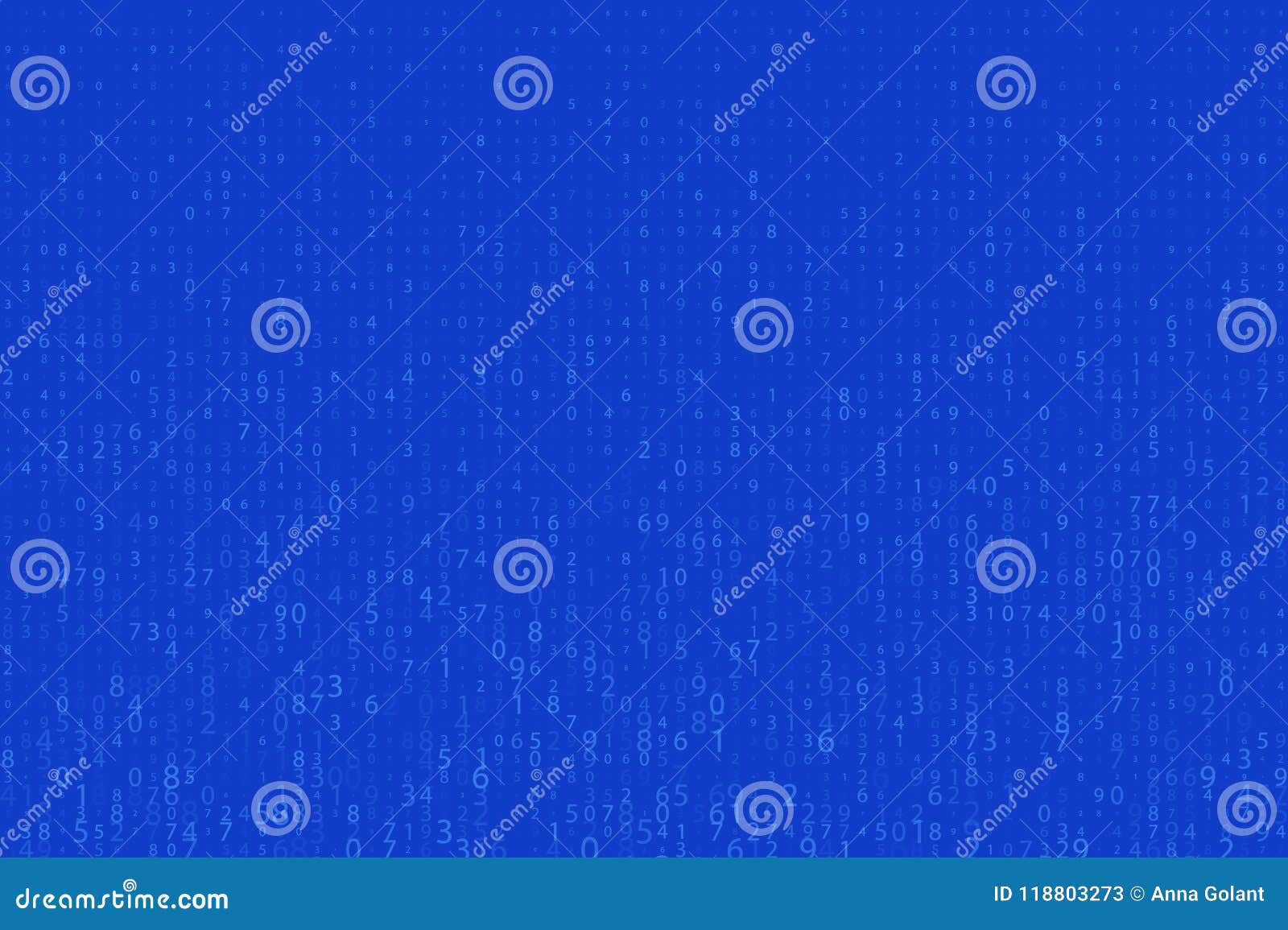 Random Numbers 0 and 1. Background in a Matrix Style. Binary Code Pattern Abstract Digital ...