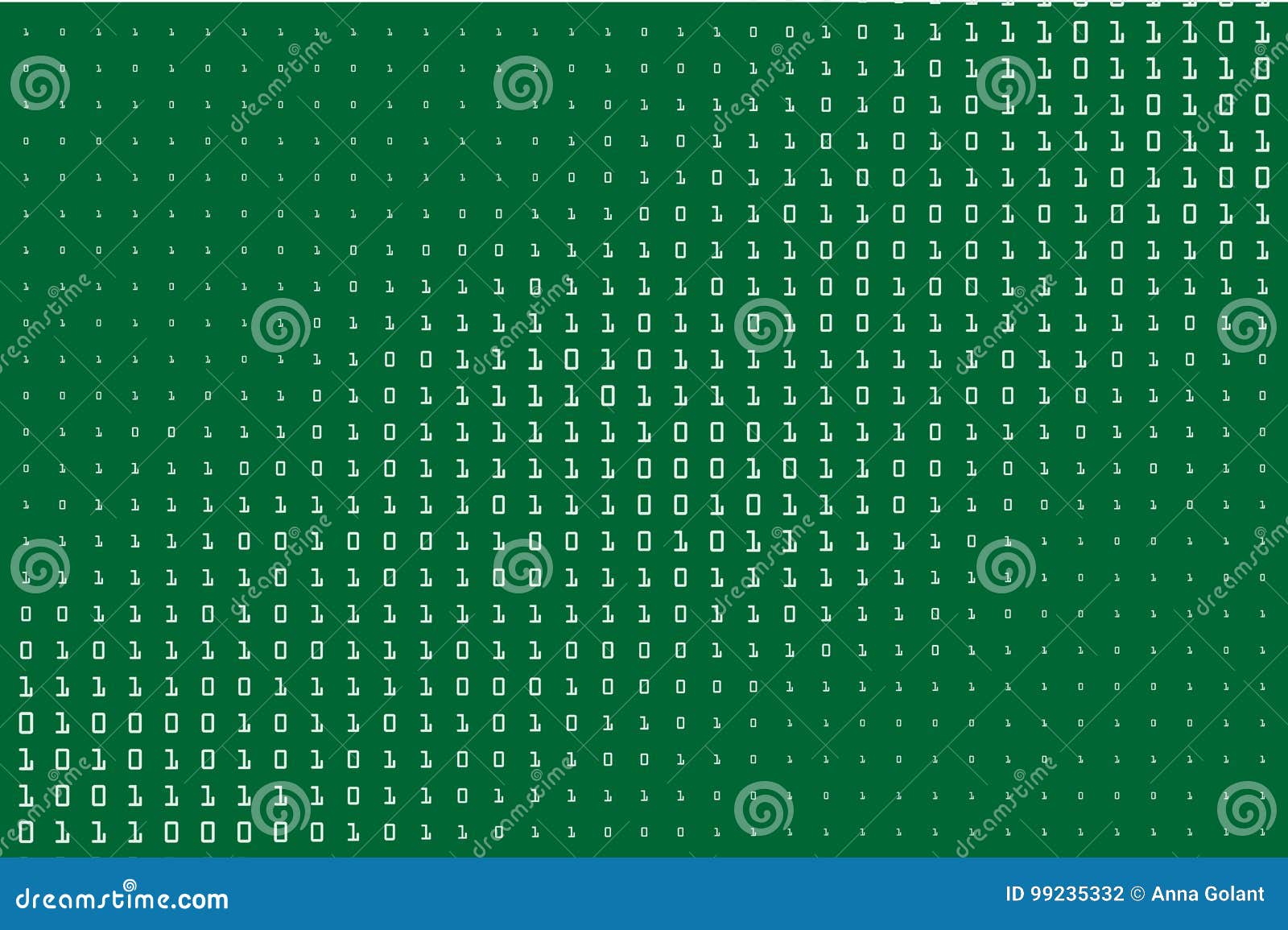 Random Numbers 0 and 1. Background in a Matrix Style Stock Vector - Illustration of cryptogram ...