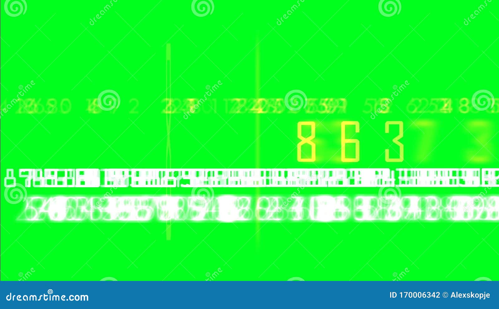 Random Numbers on Green Screen Stock Footage - Video of percentages ...