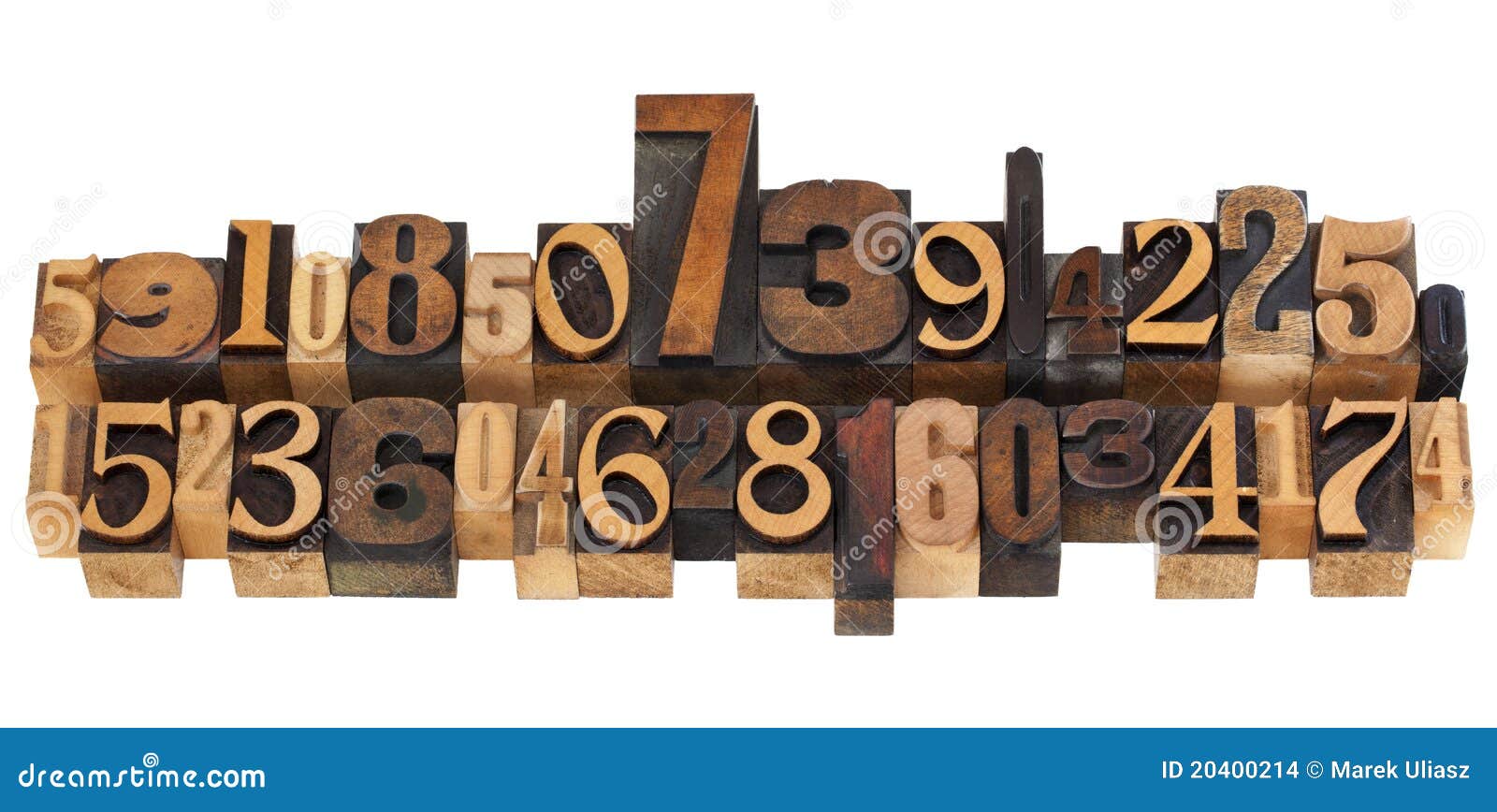 Random Numbers in Letterpress Type Stock Photo - Image of number, font ...