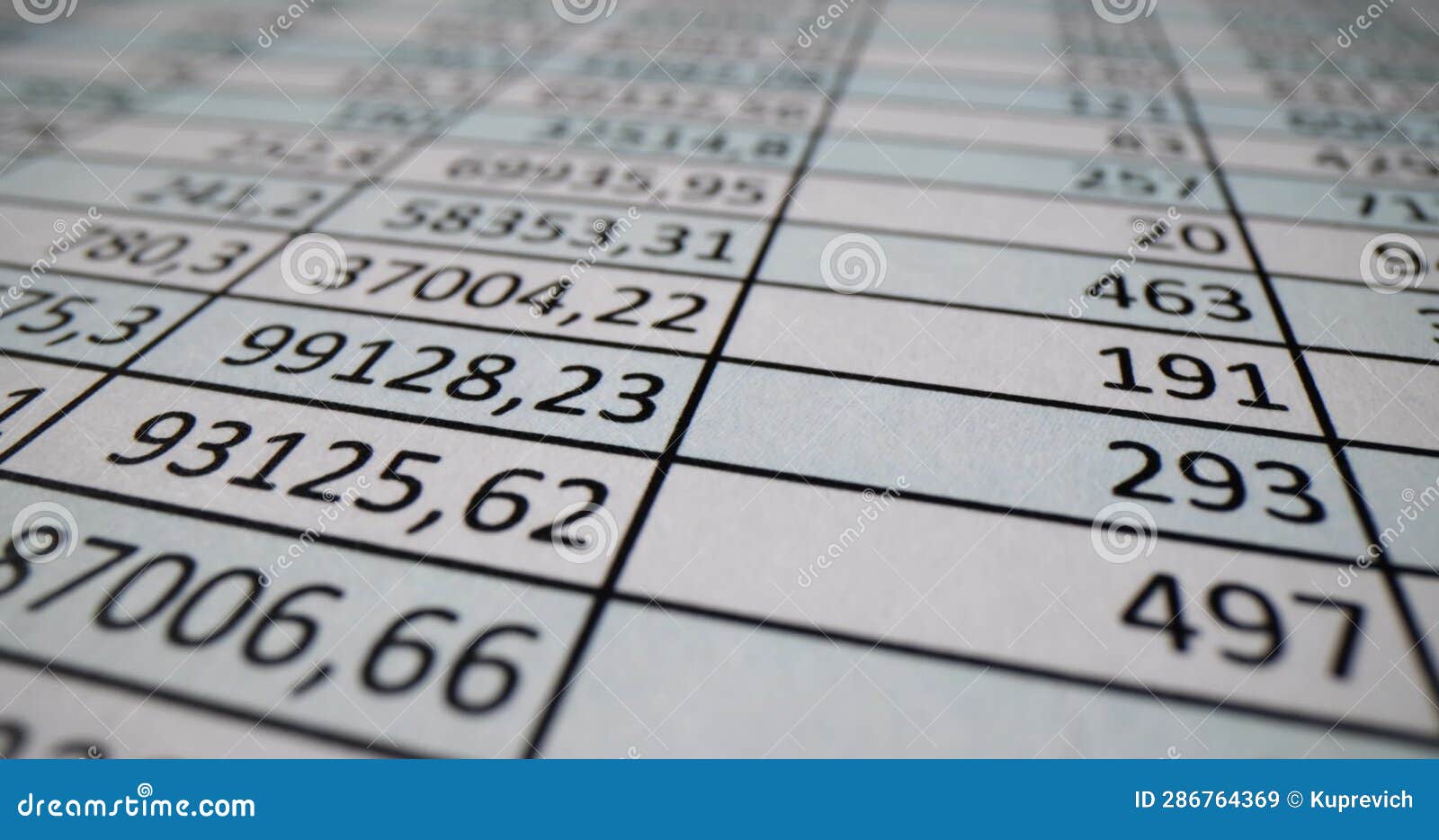 Random Numbers in Spreadsheet in Columns and Rows Stock Video - Video of investment, market ...