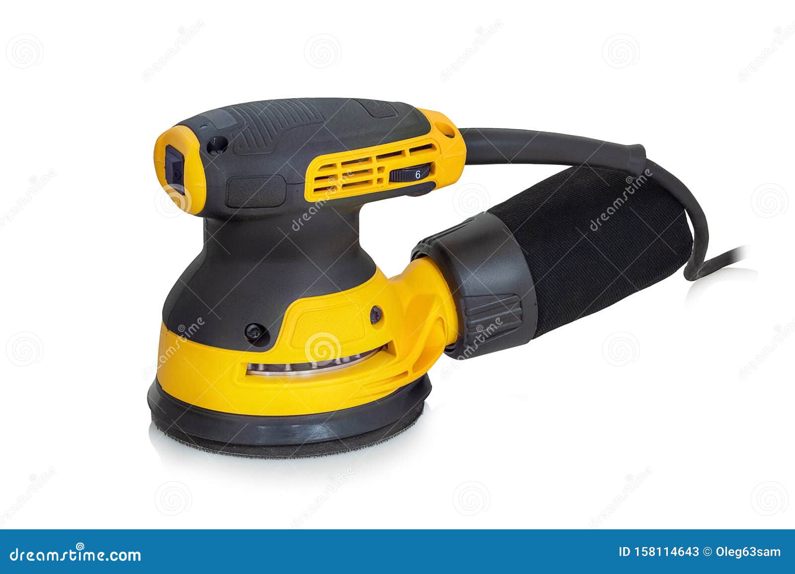 Random Orbit Sander stock image. Image of repair, white - 158114643