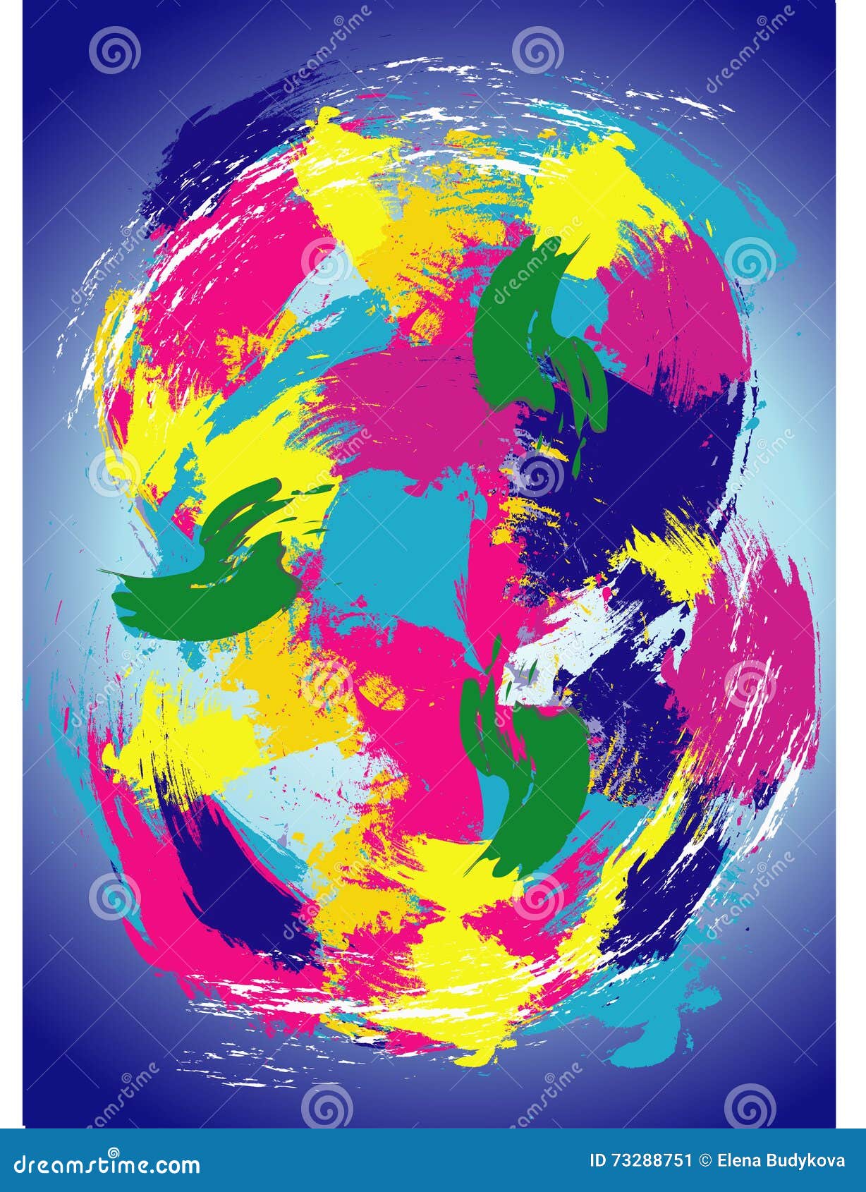 Random paint strokes stock vector. Illustration of random - 73288751