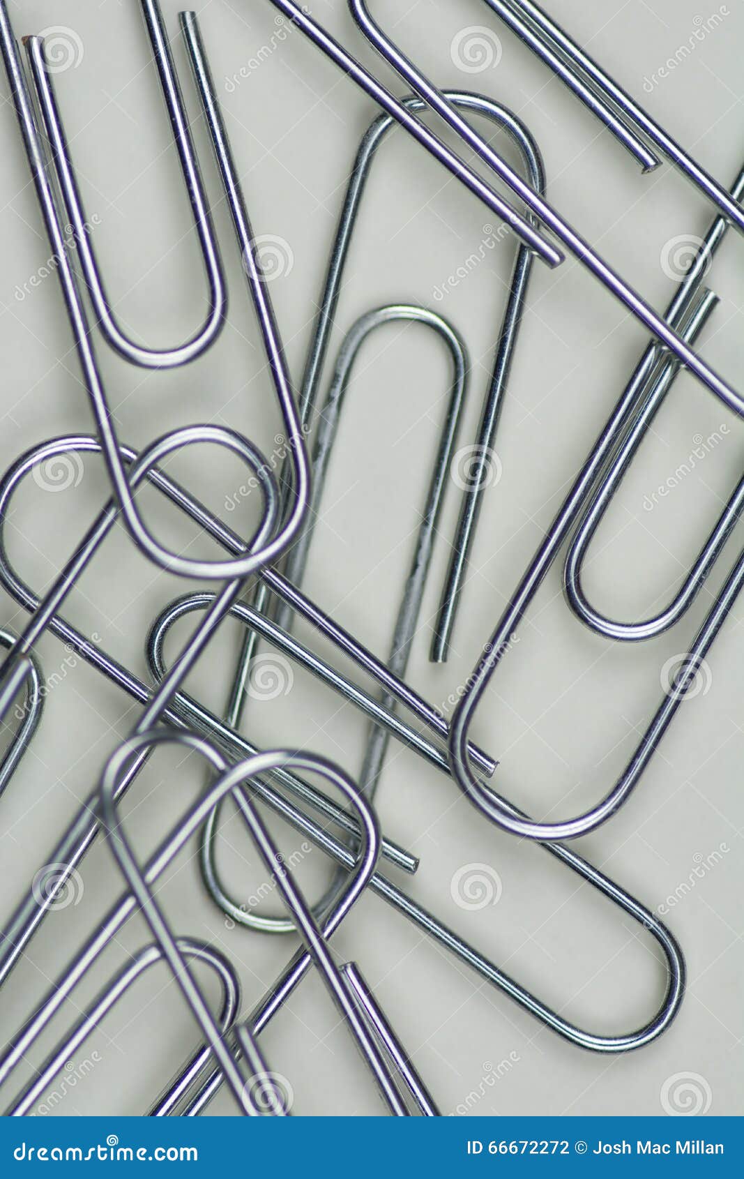 Random Paper Clips stock photo. Image of macro, silver - 66672272