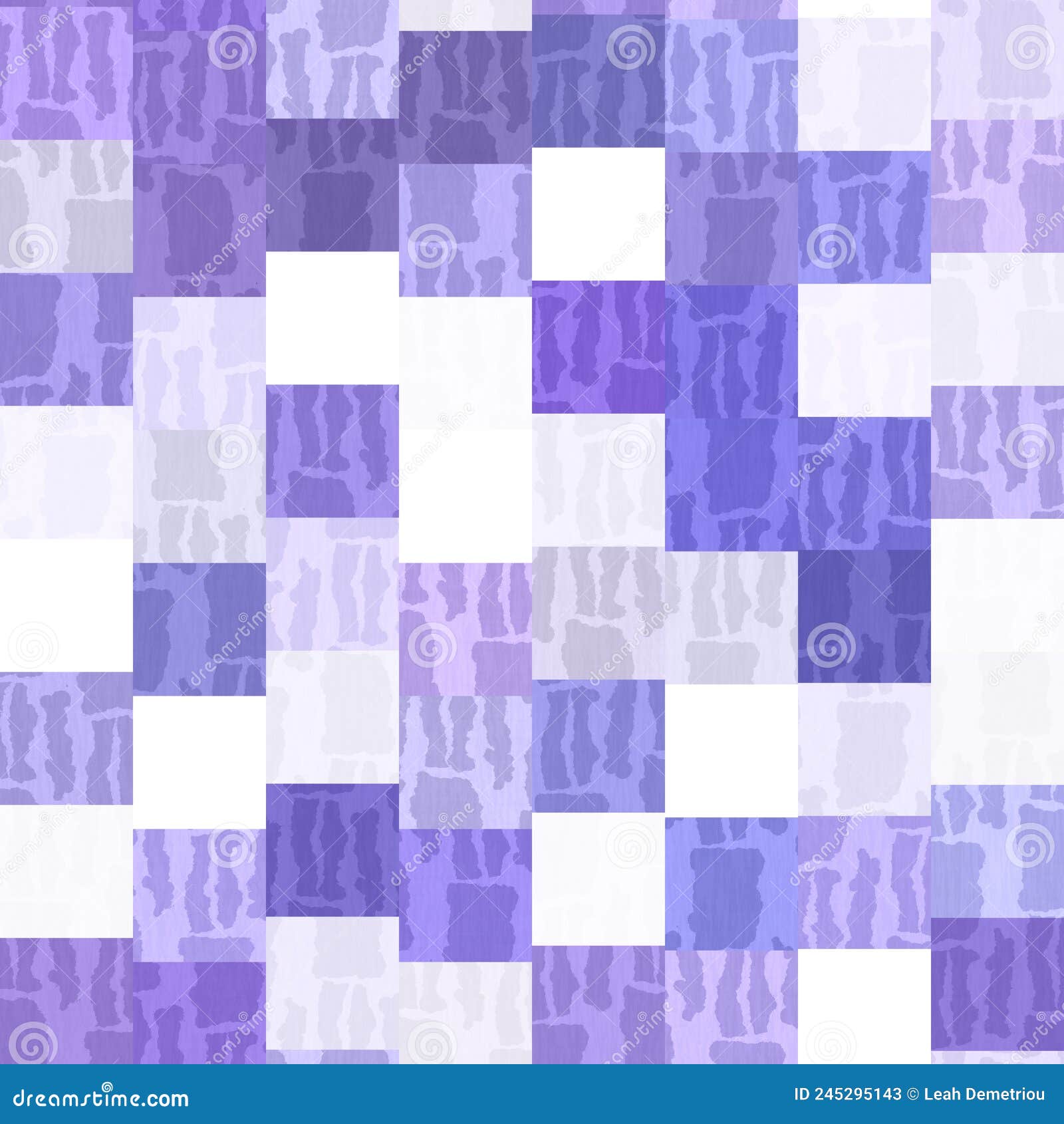 Random Patchwork Purple Mosaic Pixel Grid Seamless Pattern. Modern ...