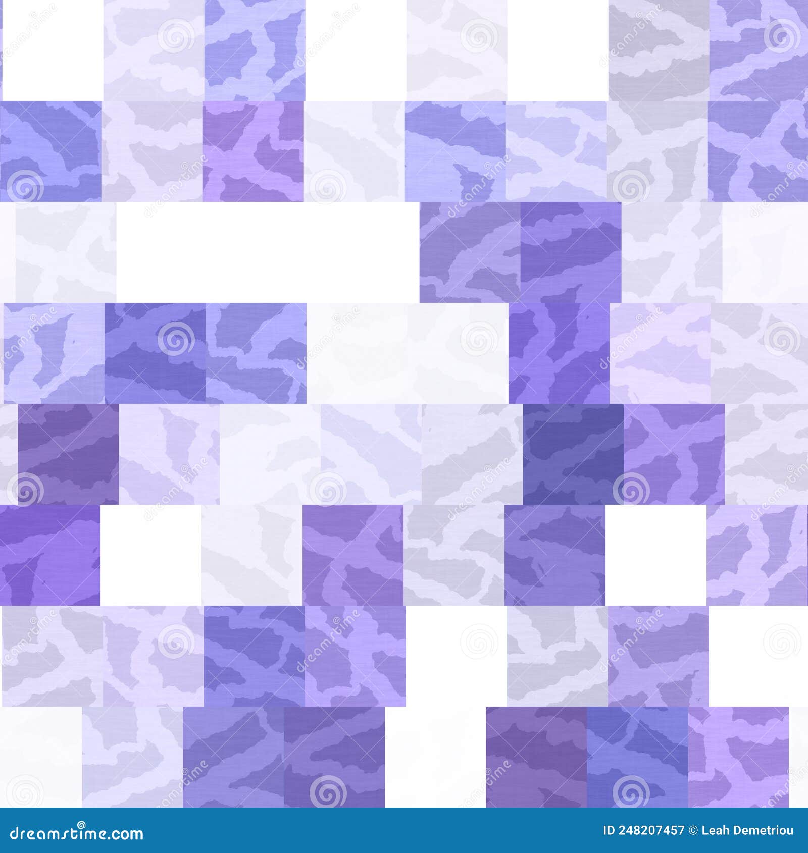 Random Patchwork Purple Mosaic Pixel Grid Seamless Pattern. Modern ...