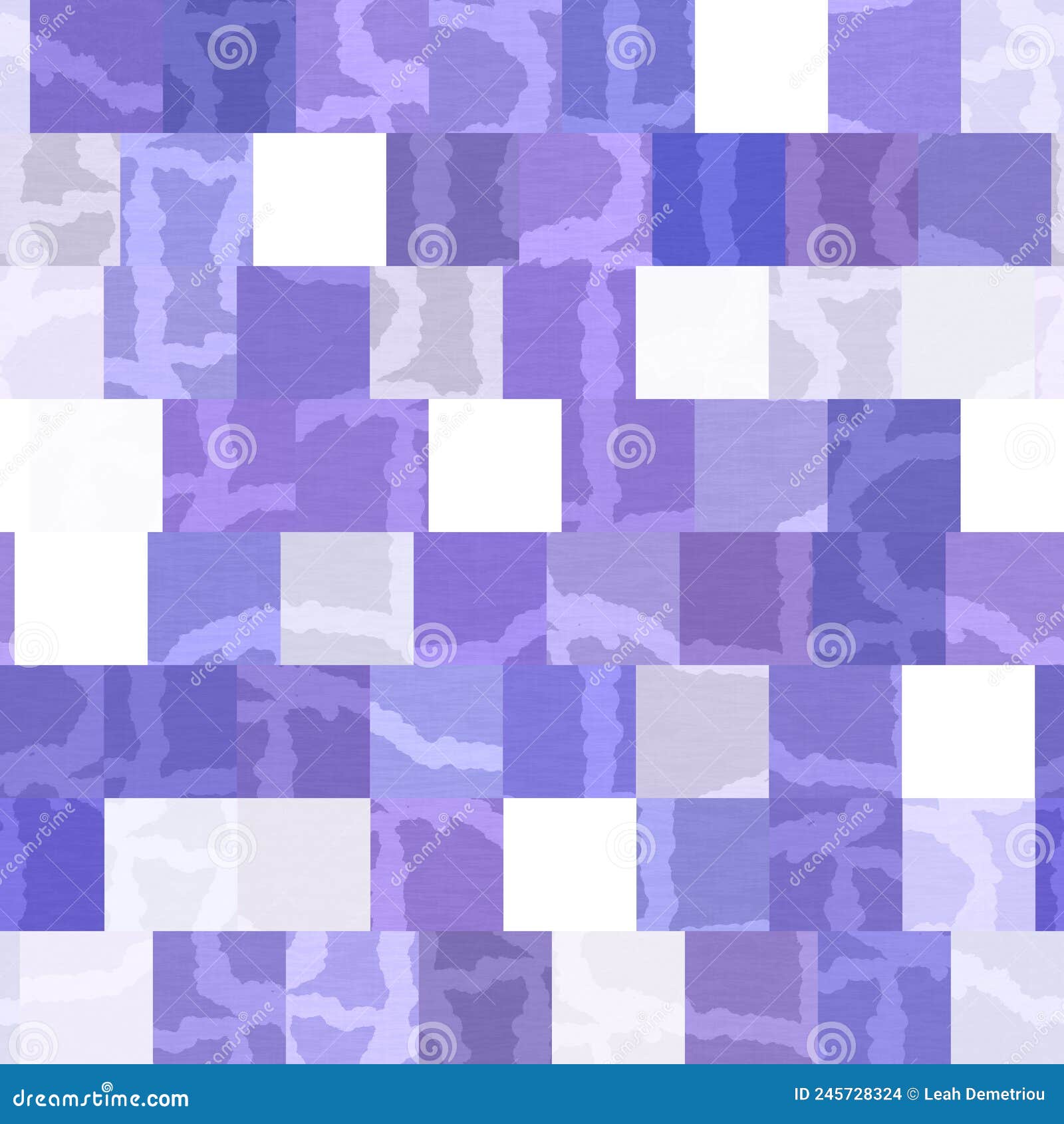 Random Patchwork Purple Mosaic Pixel Grid Seamless Pattern. Modern ...