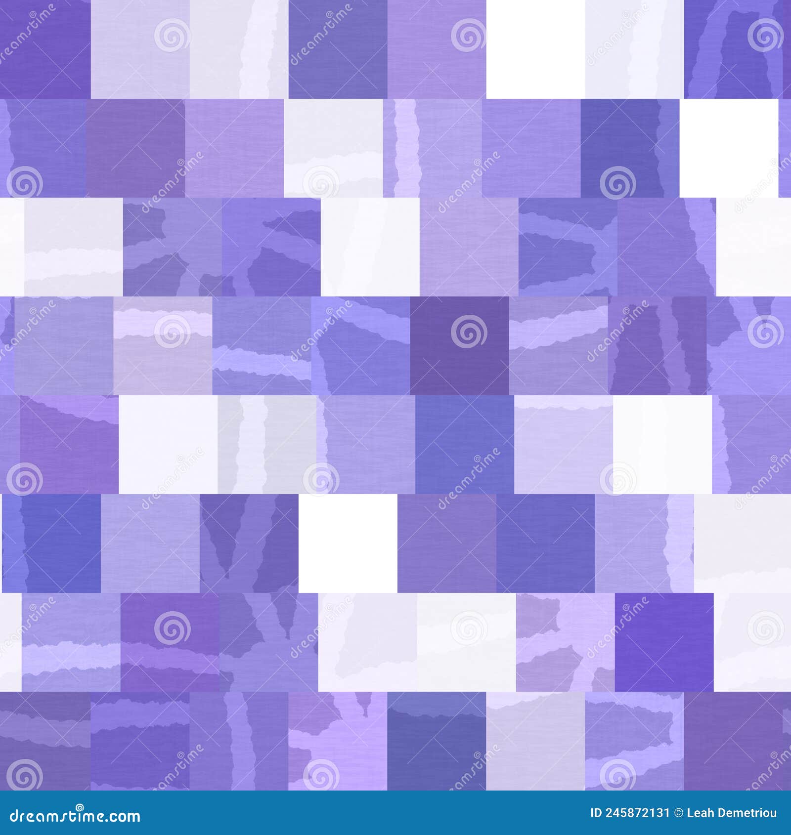 Random Patchwork Purple Mosaic Pixel Grid Seamless Pattern. Modern ...
