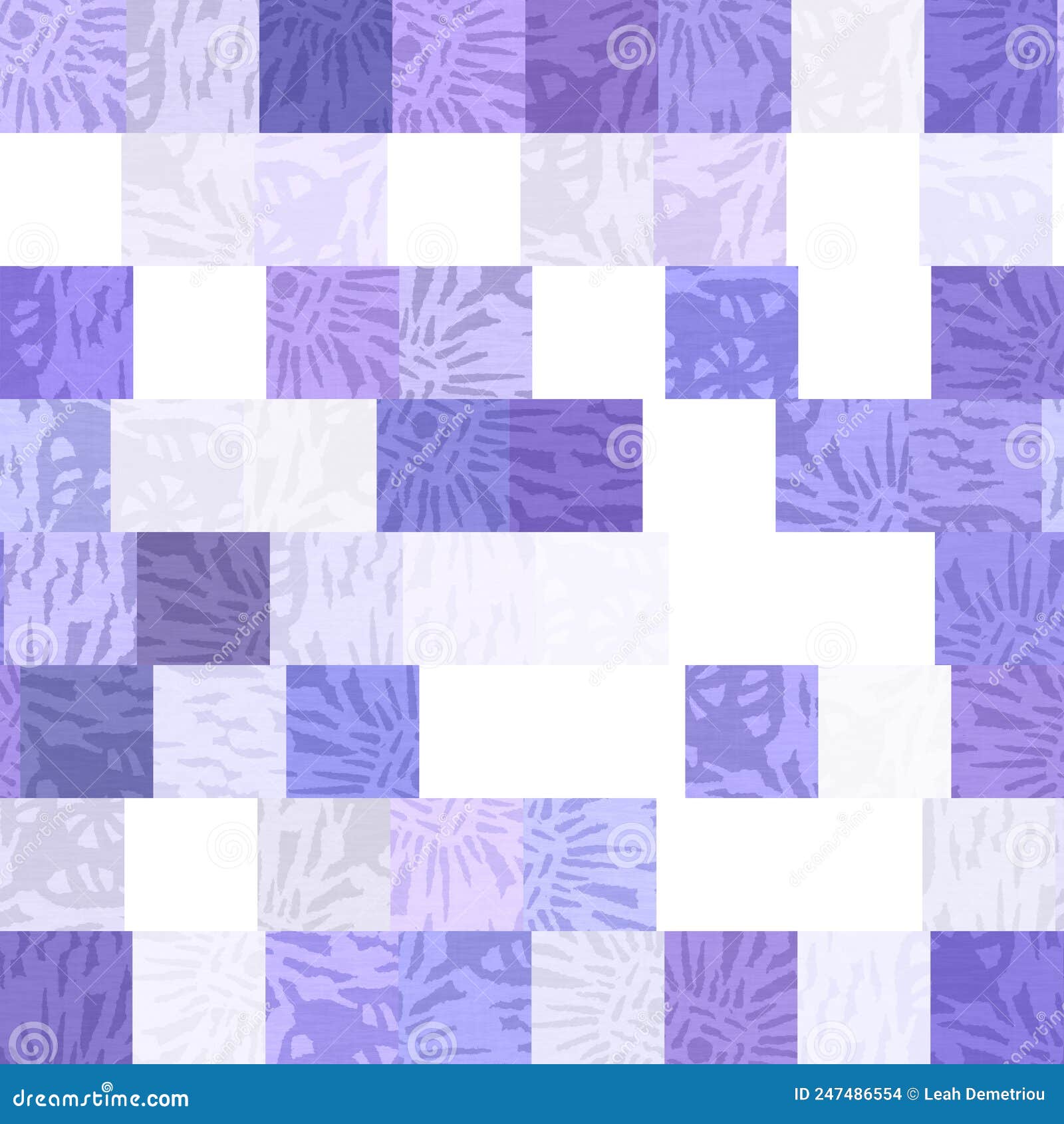 Random Patchwork Purple Mosaic Pixel Grid Seamless Pattern. Modern ...