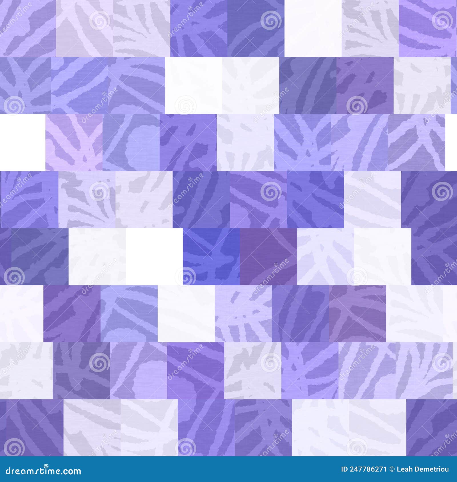 Random Patchwork Purple Mosaic Pixel Grid Seamless Pattern. Modern ...