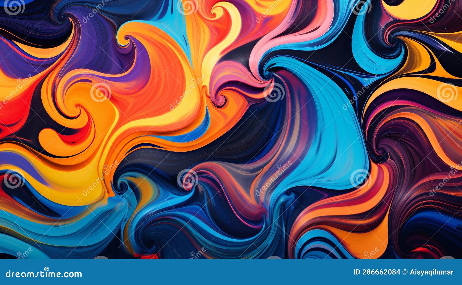 Random Pattern from Mixed Multi-colored Acrylic Paint. Stock ...