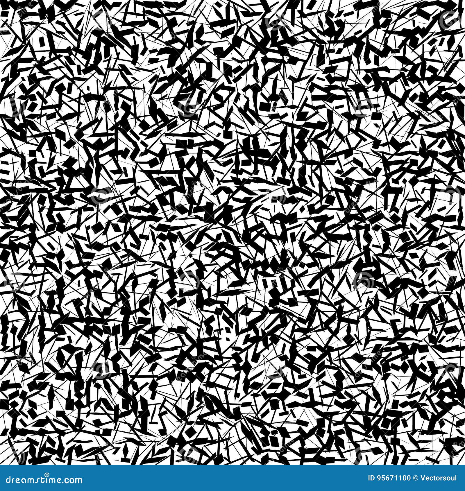 Random Pattern / Texture with Irregular Distorted Elements Stock Vector ...